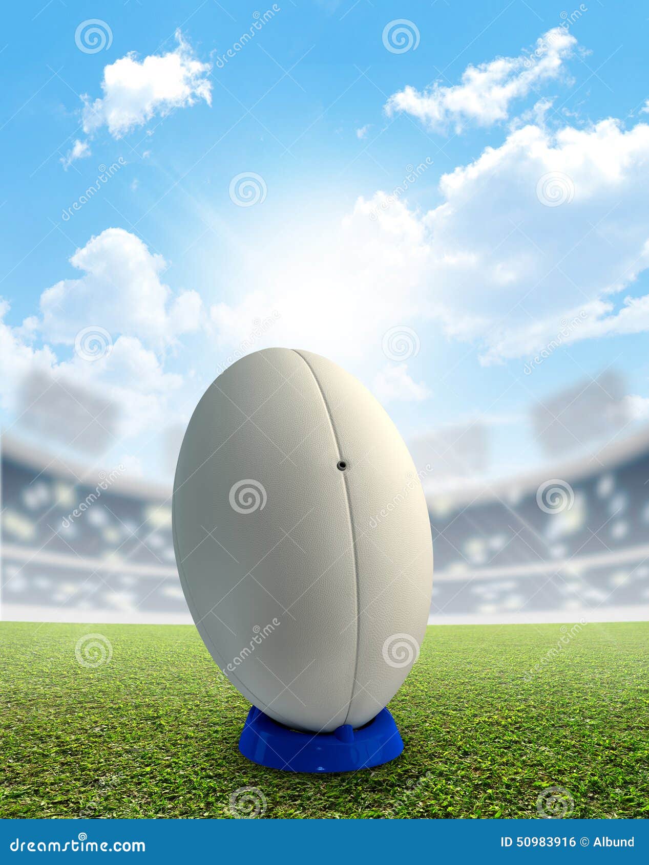 Stadio e palla di rugby fotografia stock. Immagine di passo - 50983916