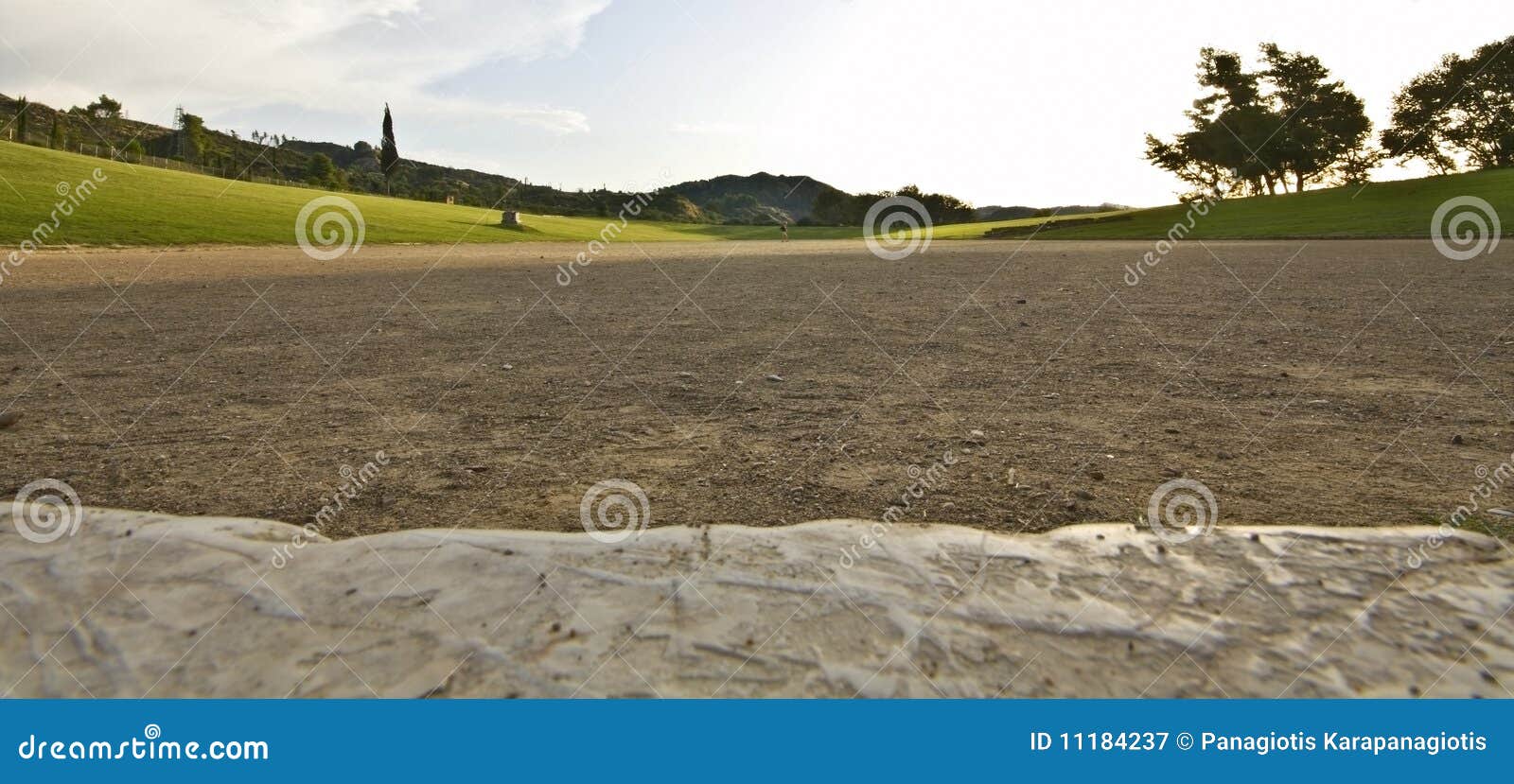 Stadio Olimpico Greco Classico Antico Ad Olympia Immagine Stock ...