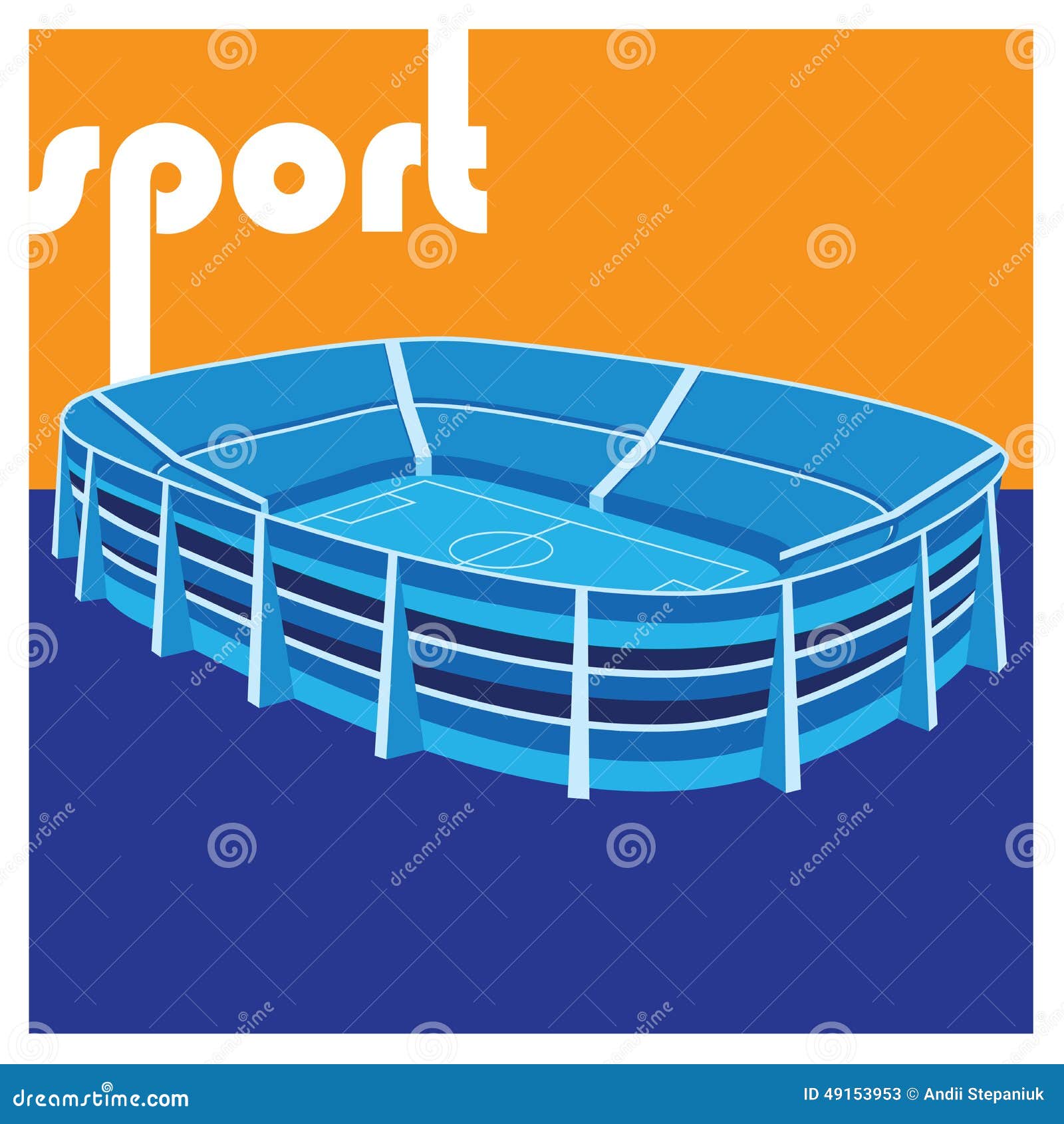 Stadion vector illustratie. Illustration of arena, gebouw - 49153953