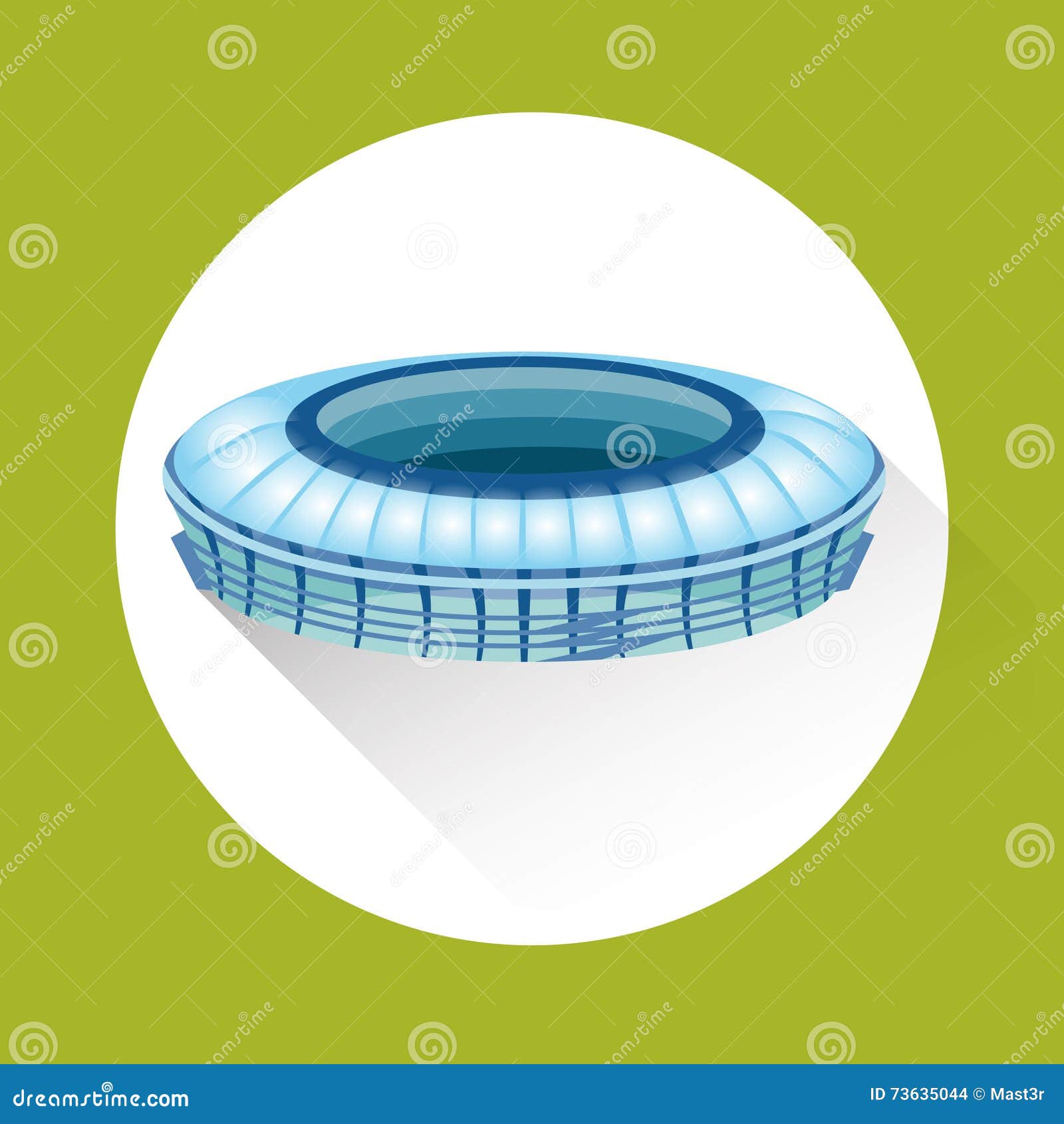 Stadion Het Pictogram Van De De Bouwsport Vector Illustratie ...