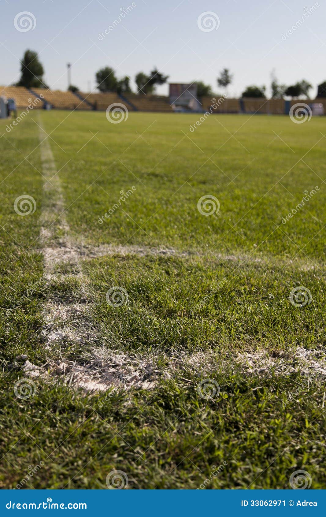 Corner Detail from a Football Field Stock Image - Image of teamwork ...