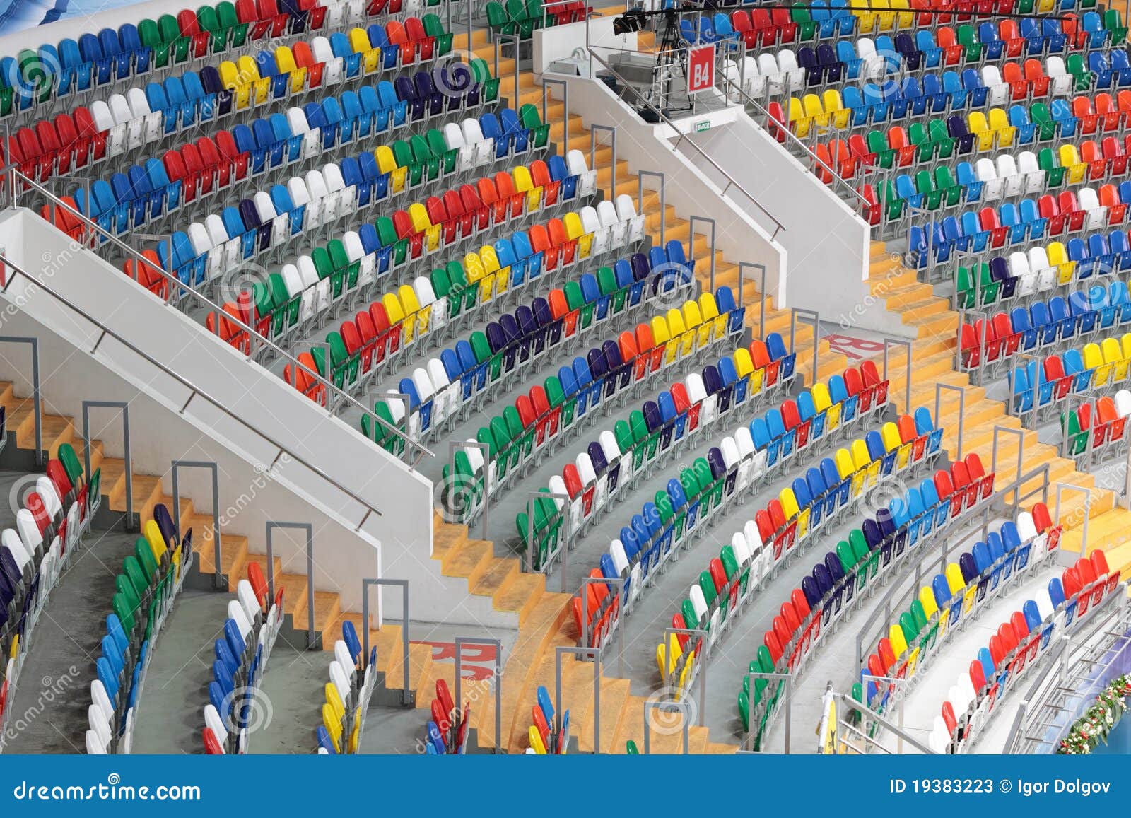 Stadium stock image. Image of aisle, horizontal, chair - 19383223