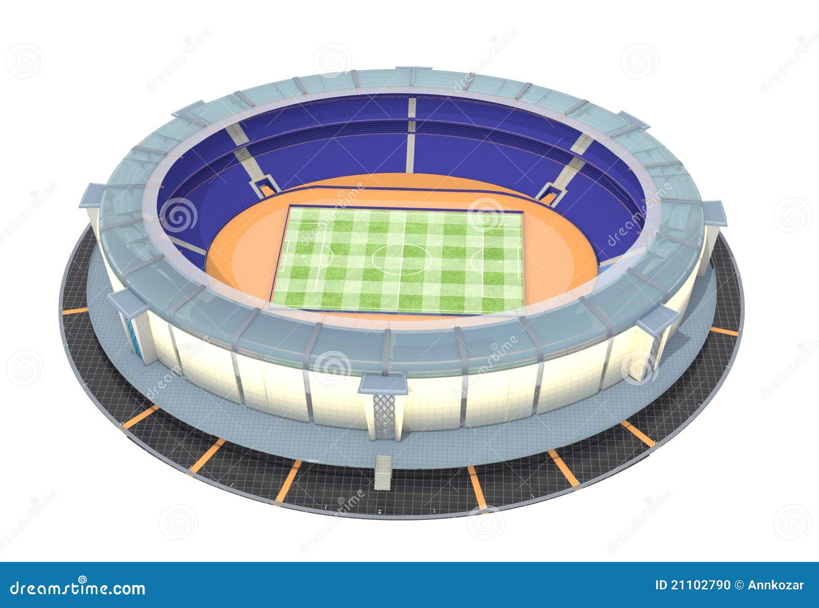 Crowd In Stadium Grandstand Cartoon Vector | CartoonDealer.com #65654591