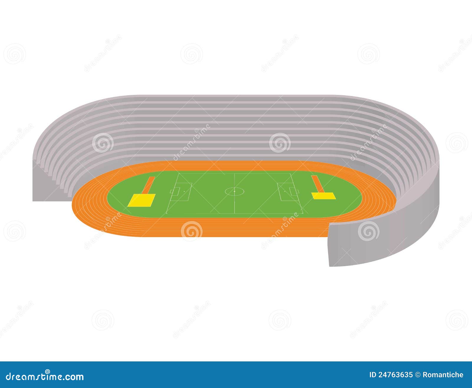 Stadium stock vector. Illustration of football, architecture - 24763635