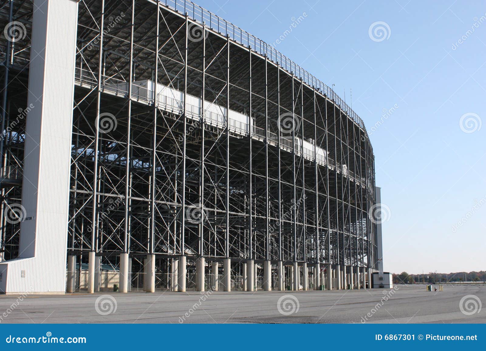 Stadium Architecture-Racetrack Stock Image - Image of poles ...