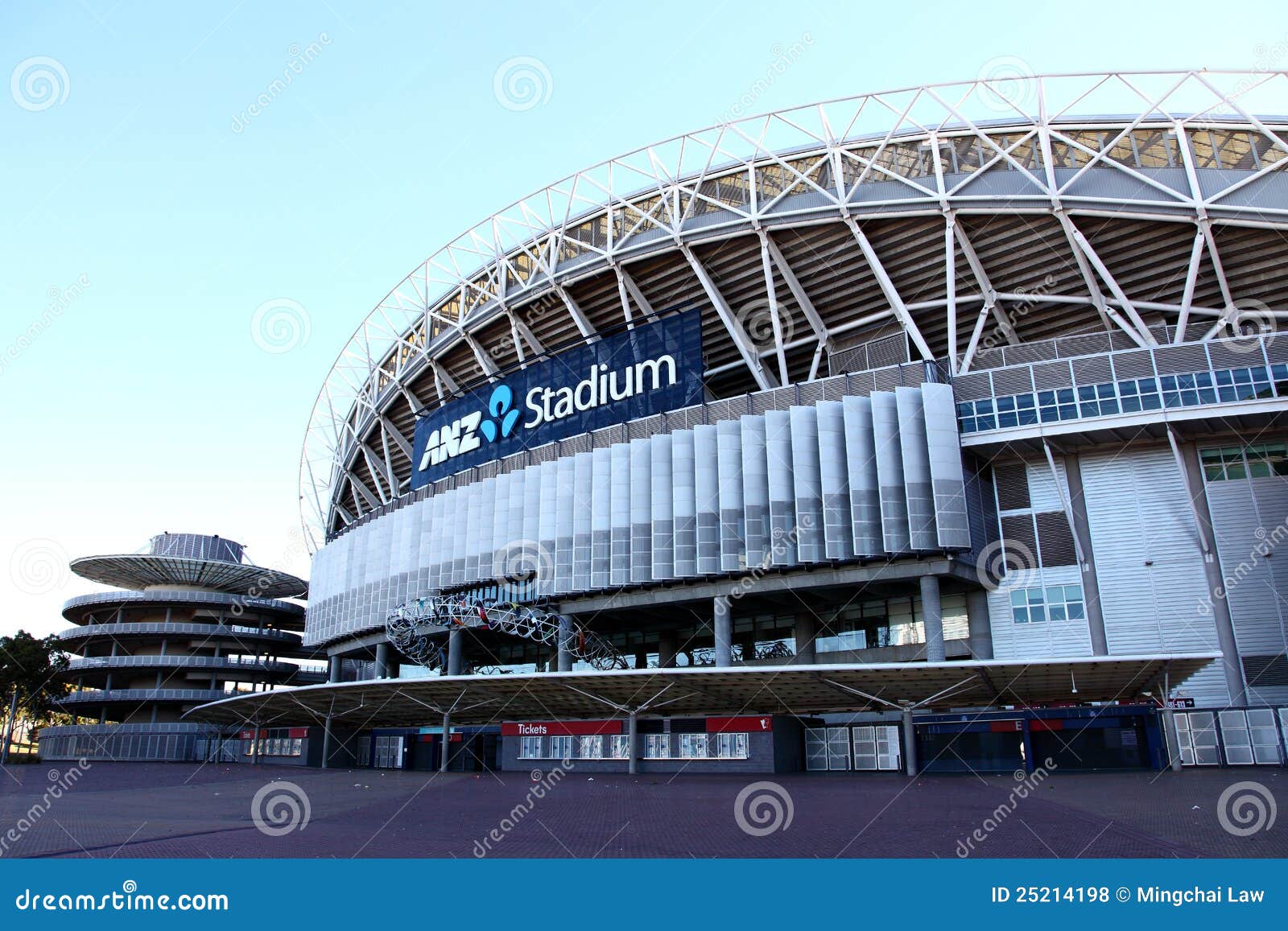 Stadium Australia editorial stock photo. Image of tree - 25214198