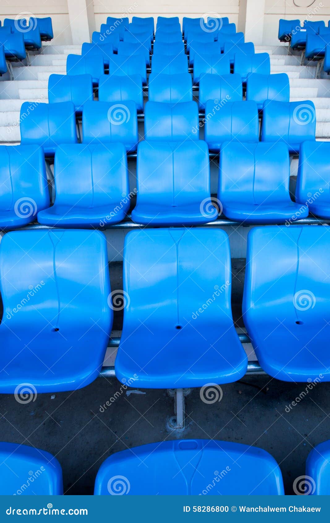 The Stadium and the Blue Seat Stock Photo - Image of line, guest: 58286800