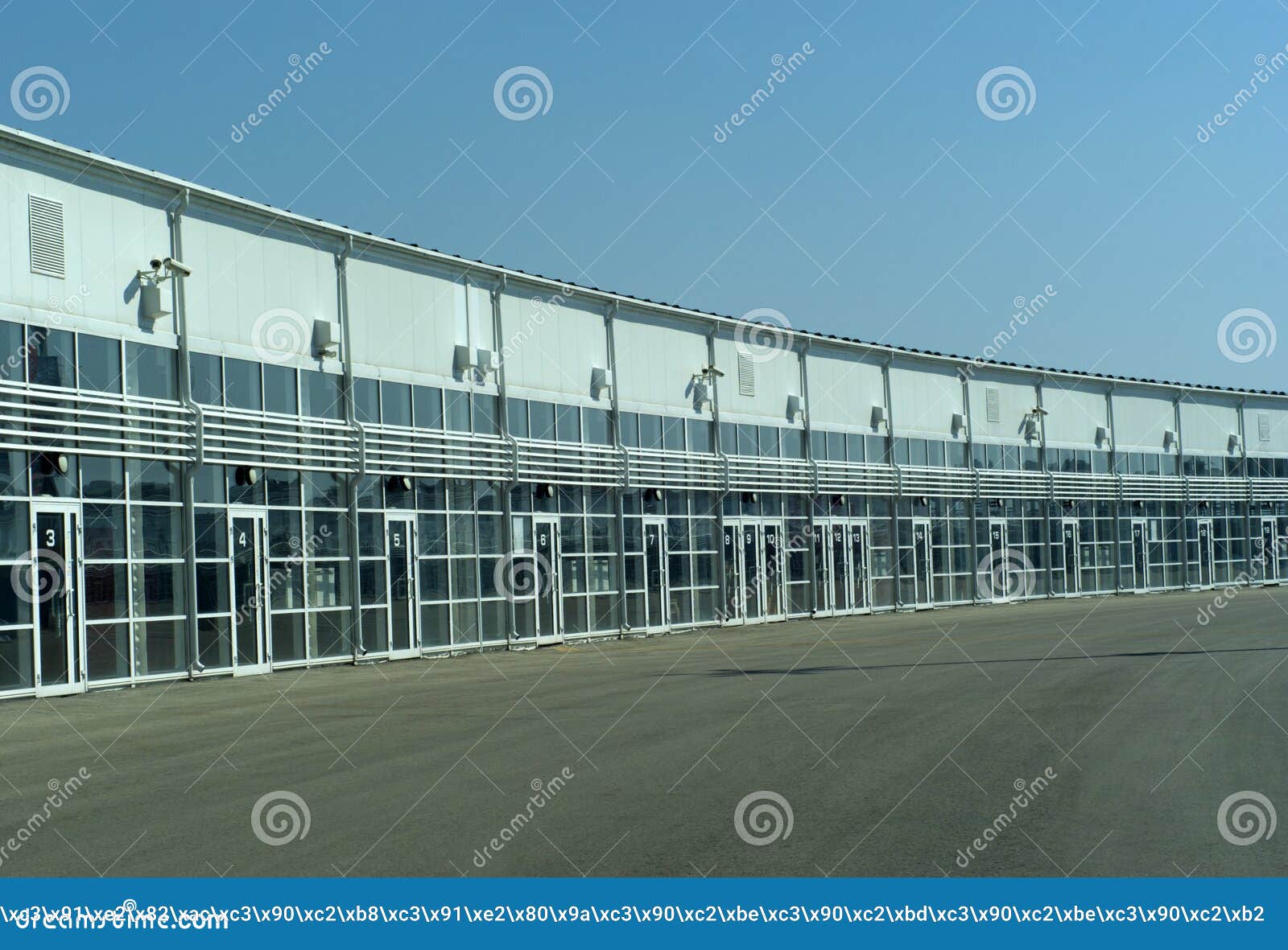 Row of Checkpoints of the Stadium Editorial Stock Photo - Image of ...
