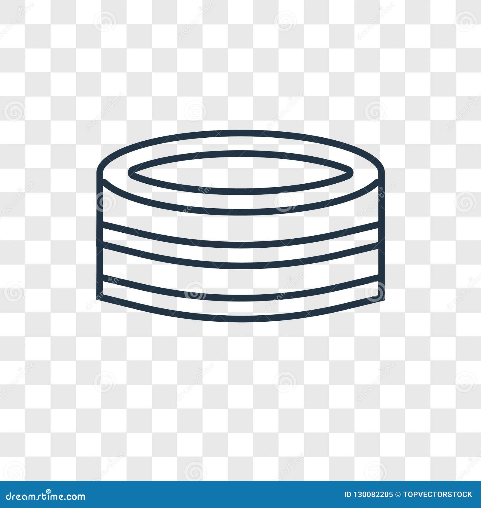 Stadium Concept Vector Linear Icon Isolated on Transparent Background ...