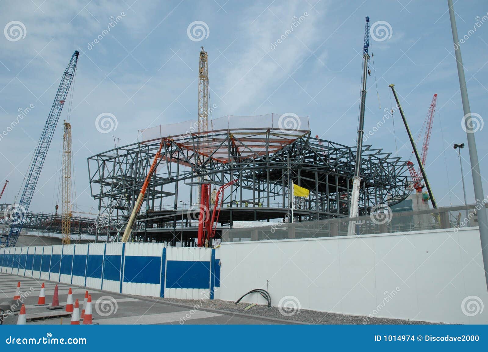 Stadium construction stock photo. Image of steel, metal - 1014974