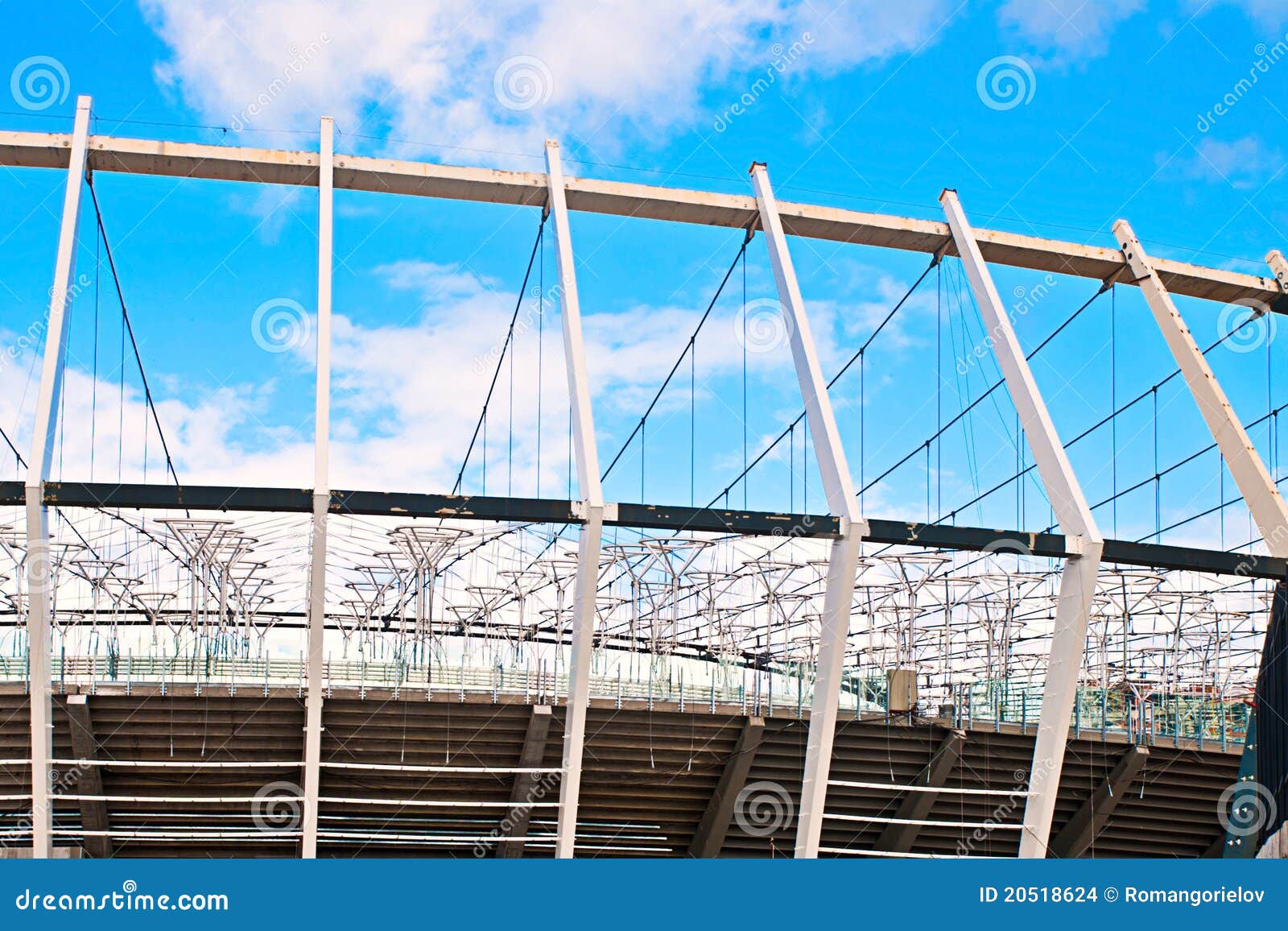 Stadium construction stock photo. Image of structure - 20518624