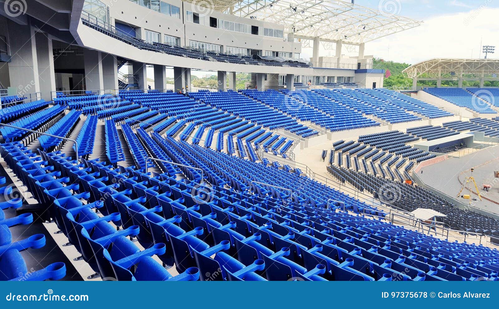 Stadium in construction stock photo. Image of play, game - 97375678