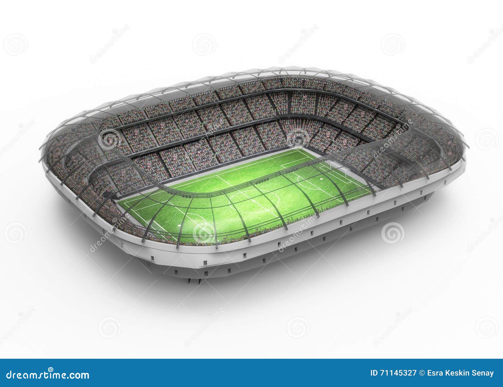 Stadium 3d rendering stock illustration. Illustration of bright - 71145327