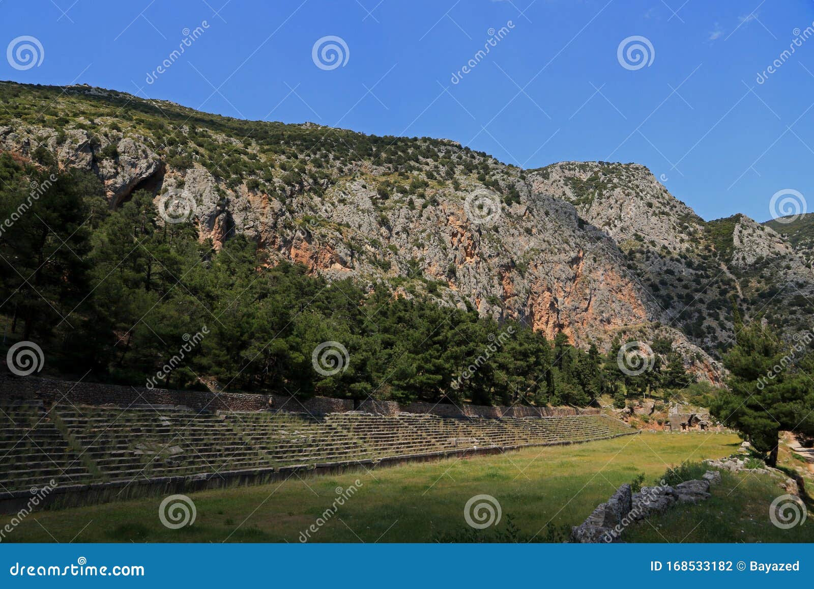 The Stadium, Delphi stock photo. Image of stadium, world - 168533182