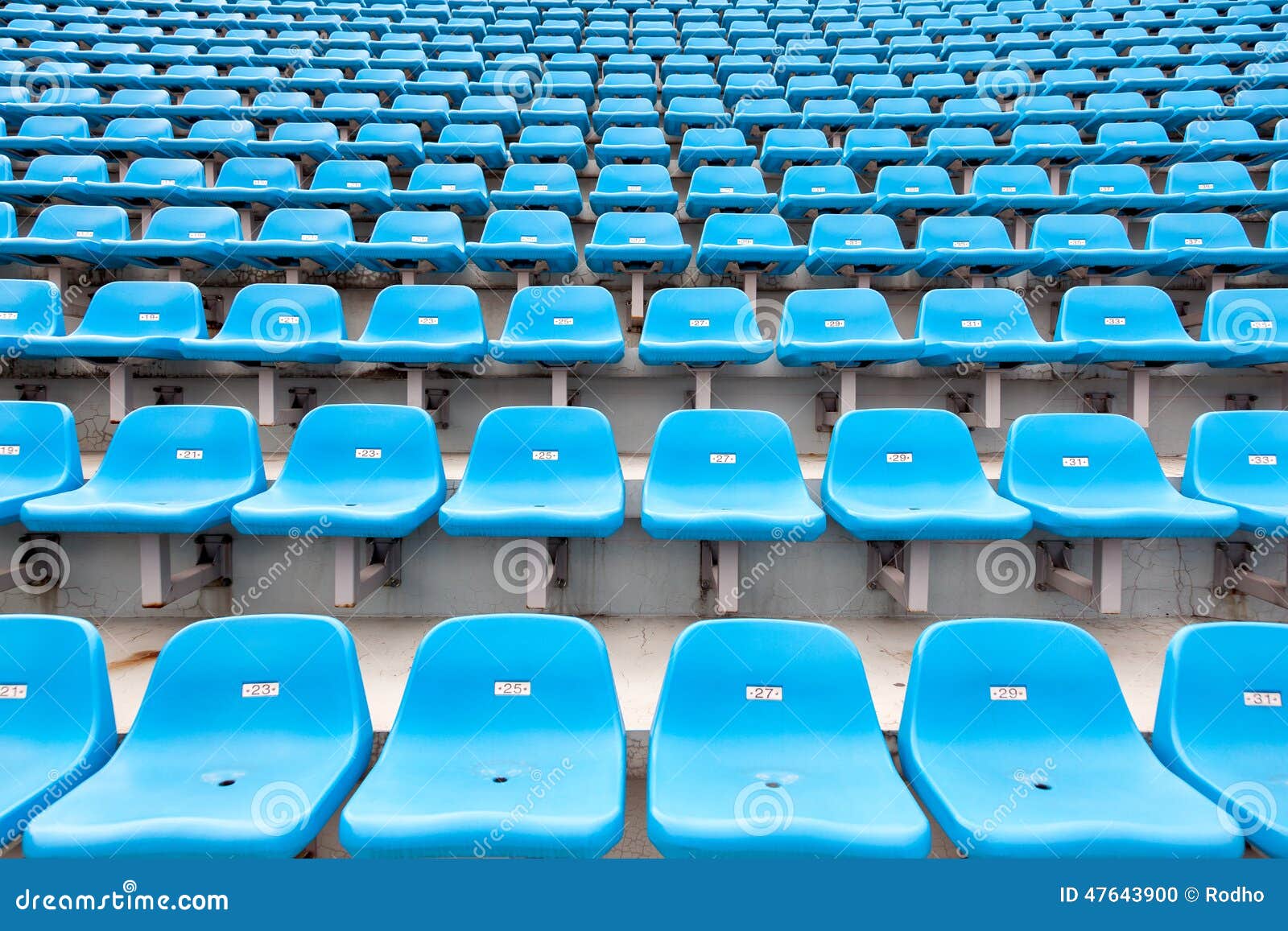 Stadium empty seats stock photo. Image of bleachers, buildings - 47643900