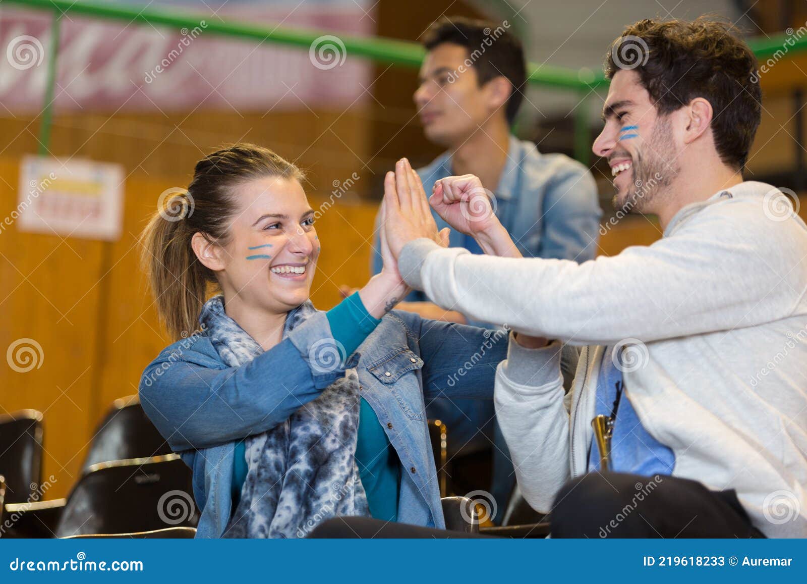 Stadium Fans Cheering for Their Team Stock Image - Image of ...