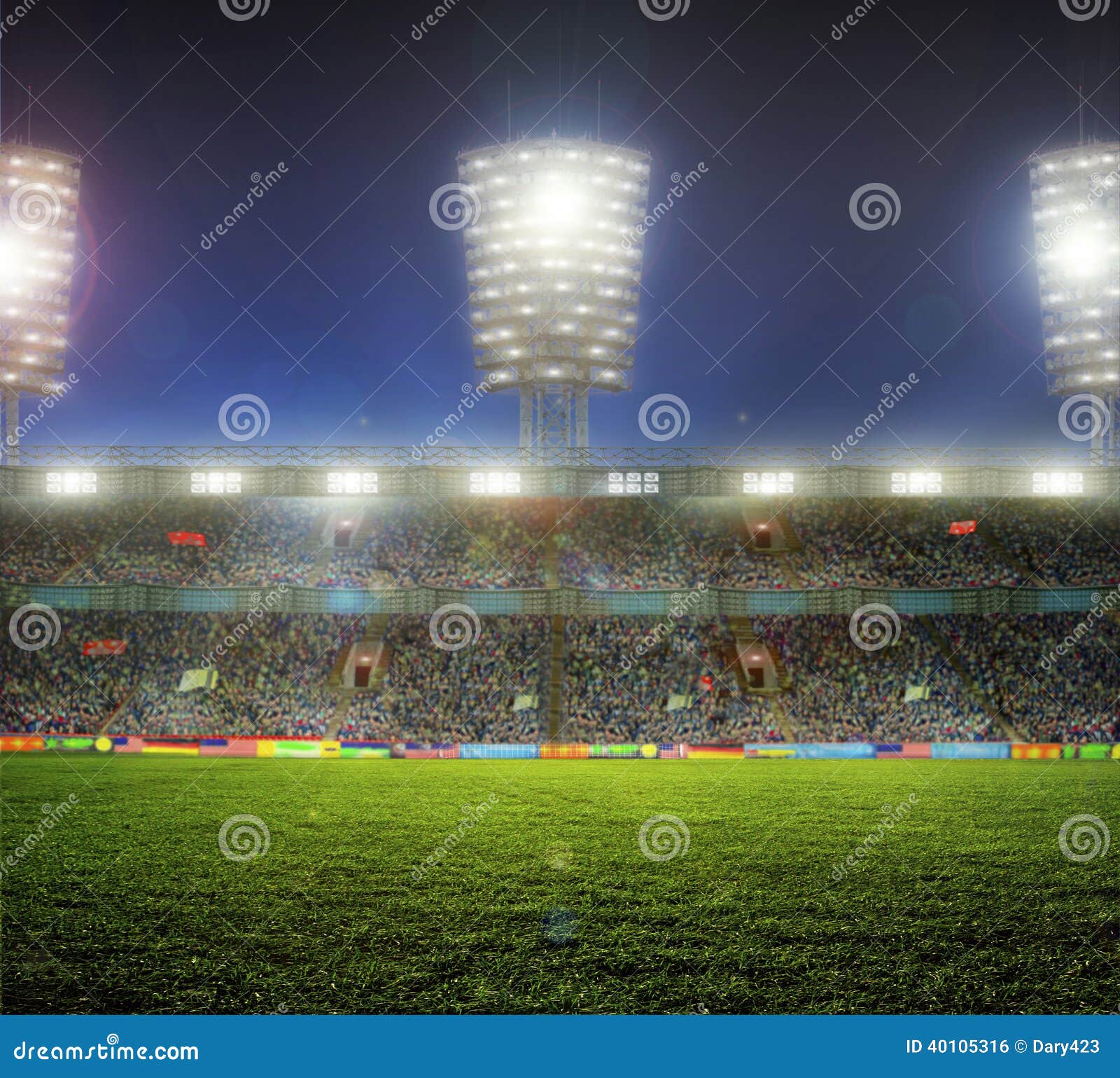 Stadium with fans stock photo. Image of land, playground - 40105316
