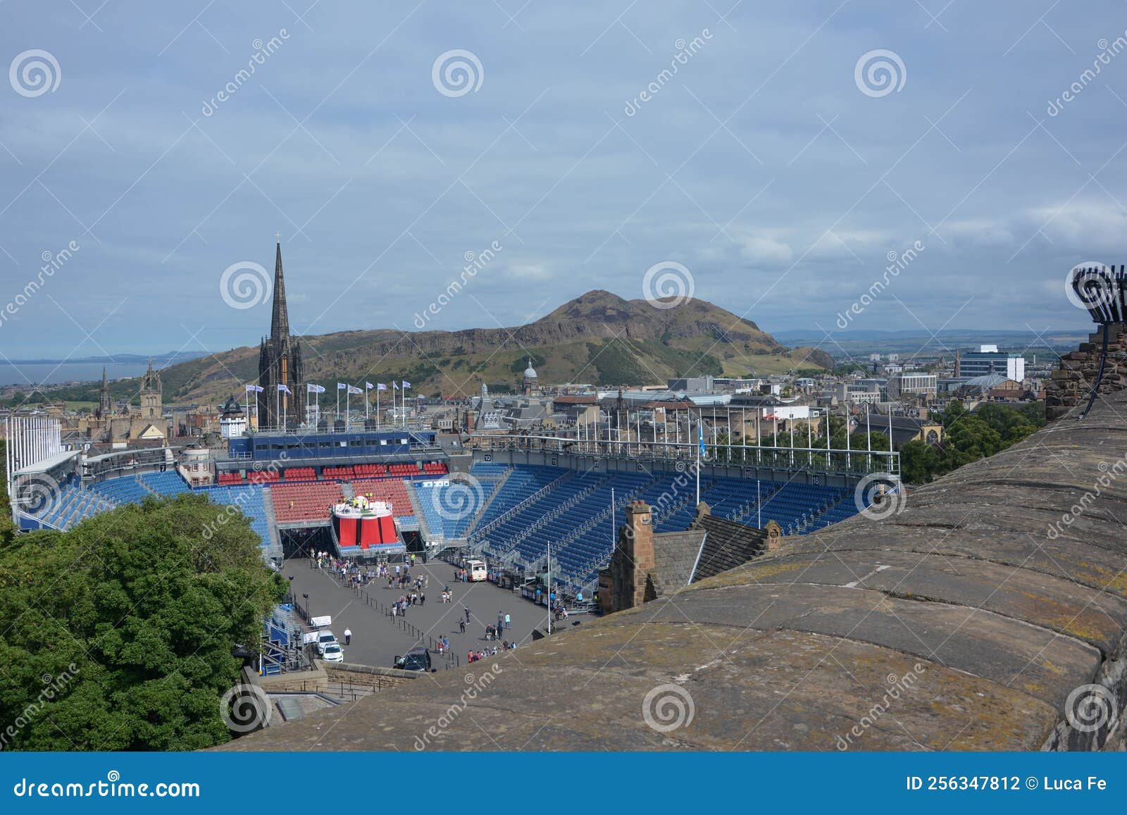 Stadium in Front of the Edinburgh Castle for Historical Events ...