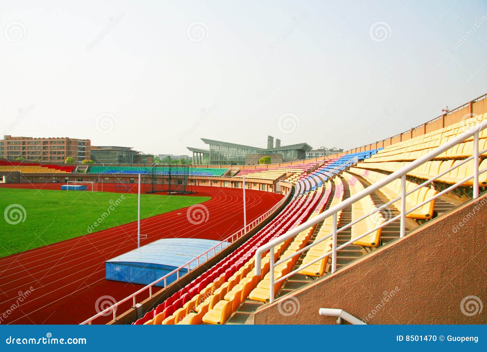 Stadium grandstand stock photo. Image of athletes, runway - 8501470