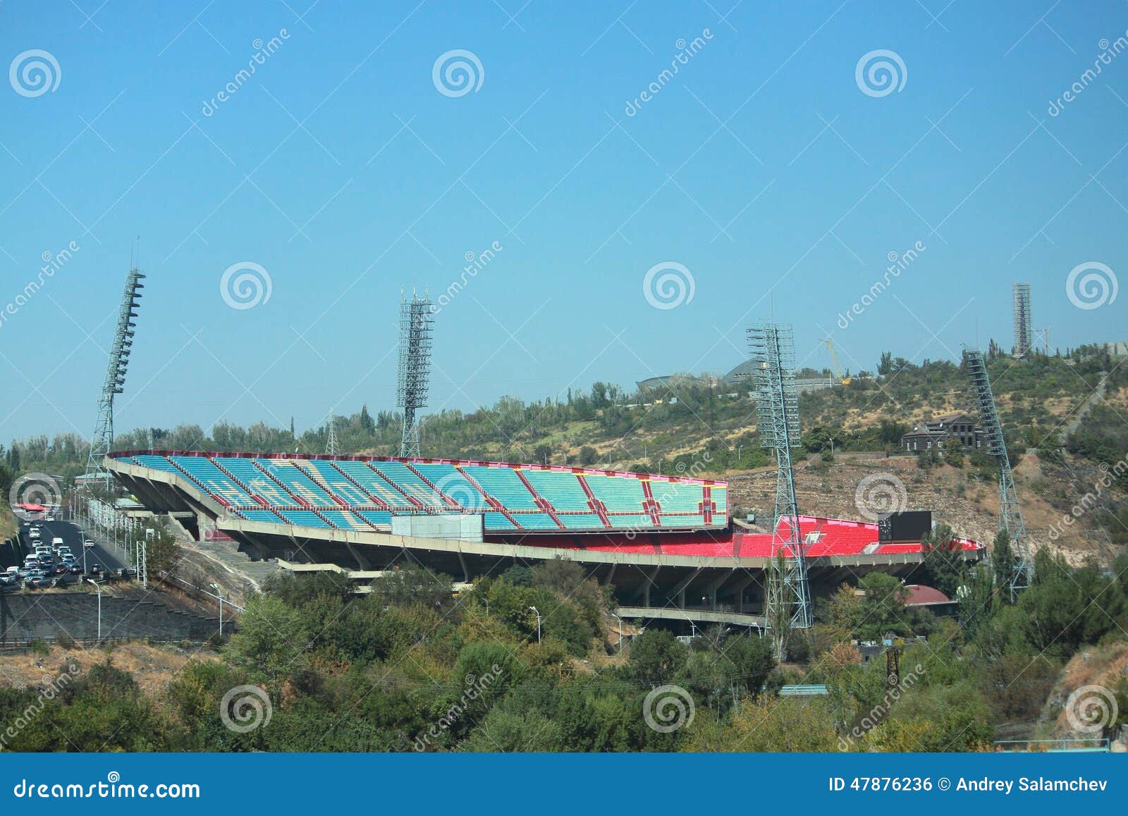 Stadium Hrazdan in Yerevan, Armenia Stock Photo - Image of outdoor ...
