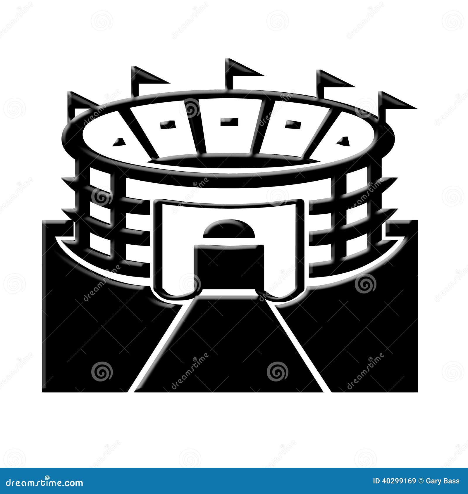 Stadium icon stock illustration. Illustration of dimensional - 40299169