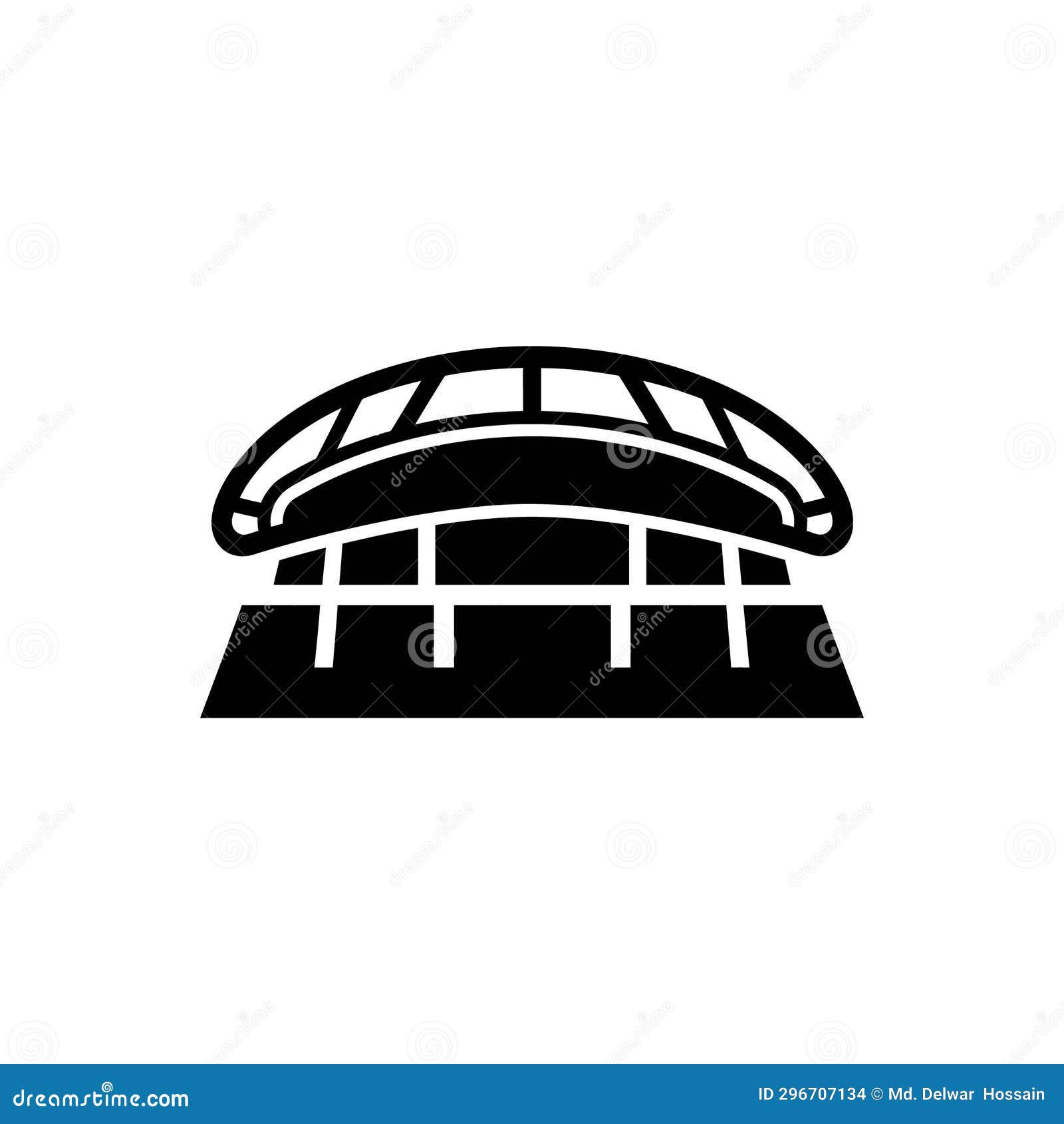 Stadium Icon. Football Sport Symbol Royalty-Free Illustration ...
