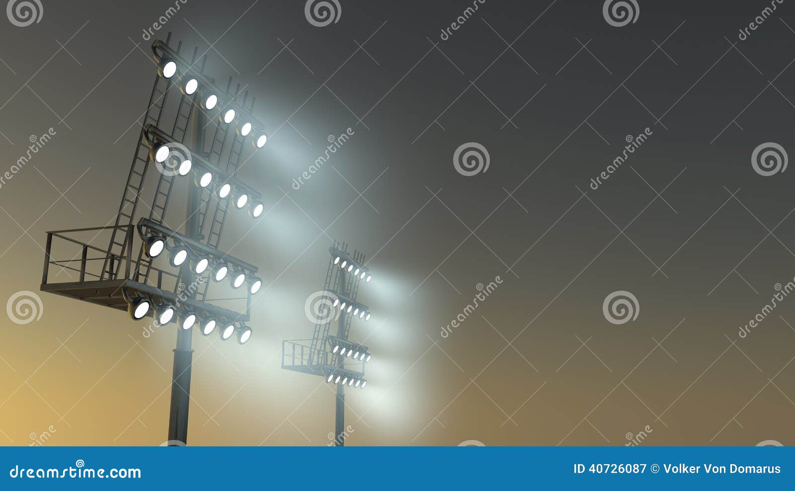 Stadium light stock illustration. Illustration of light - 40726087