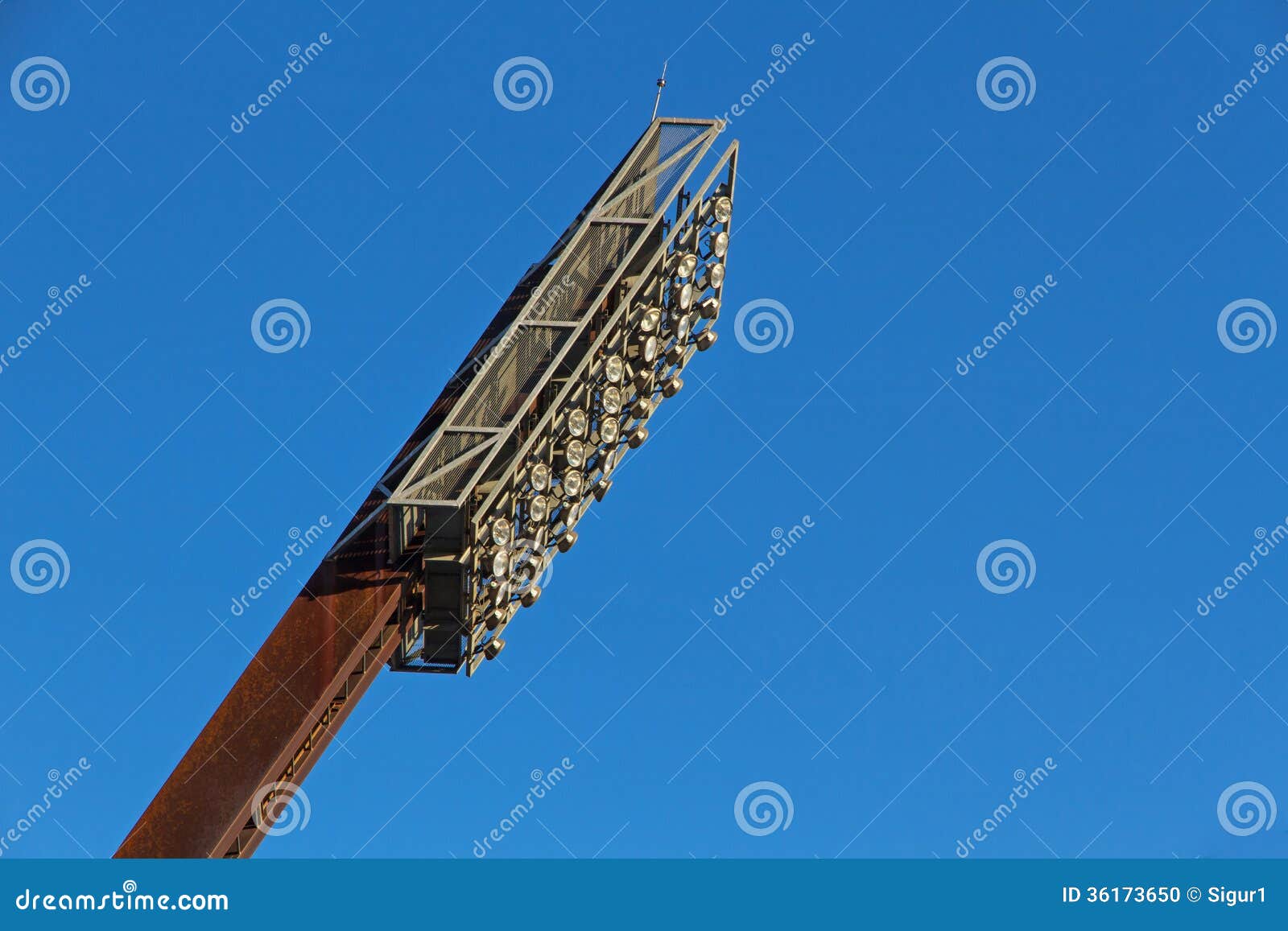 Stadium Light Tower stock photo. Image of field, soccer - 36173650
