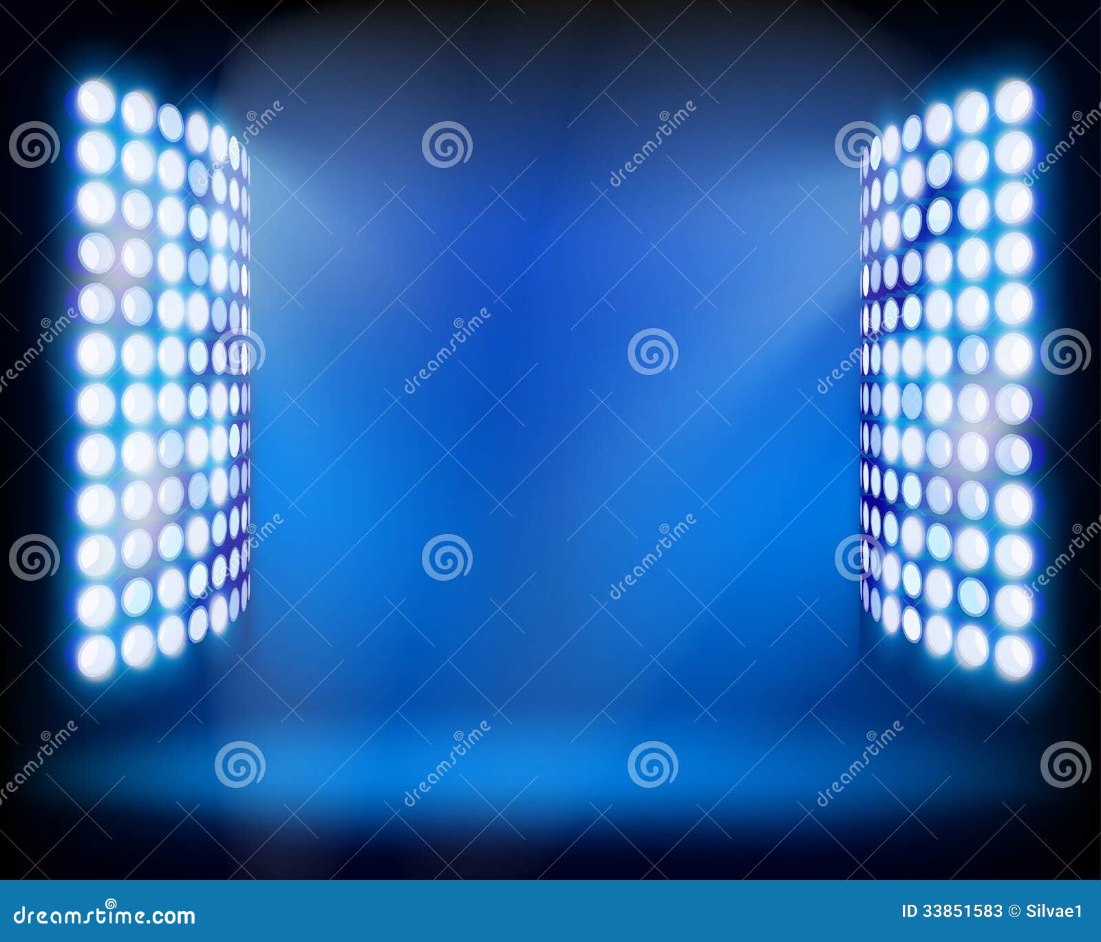 The Stadium Light Towers. Vector Illustration. Stock Vector ...