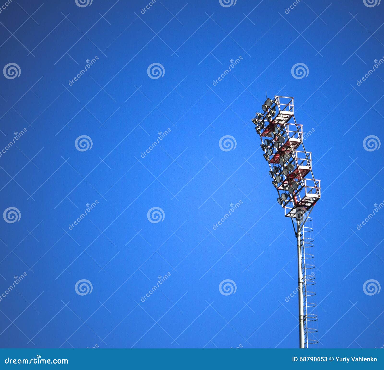 Stadium Lighting Large Lantern, Sky Stock Image - Image of stadium ...
