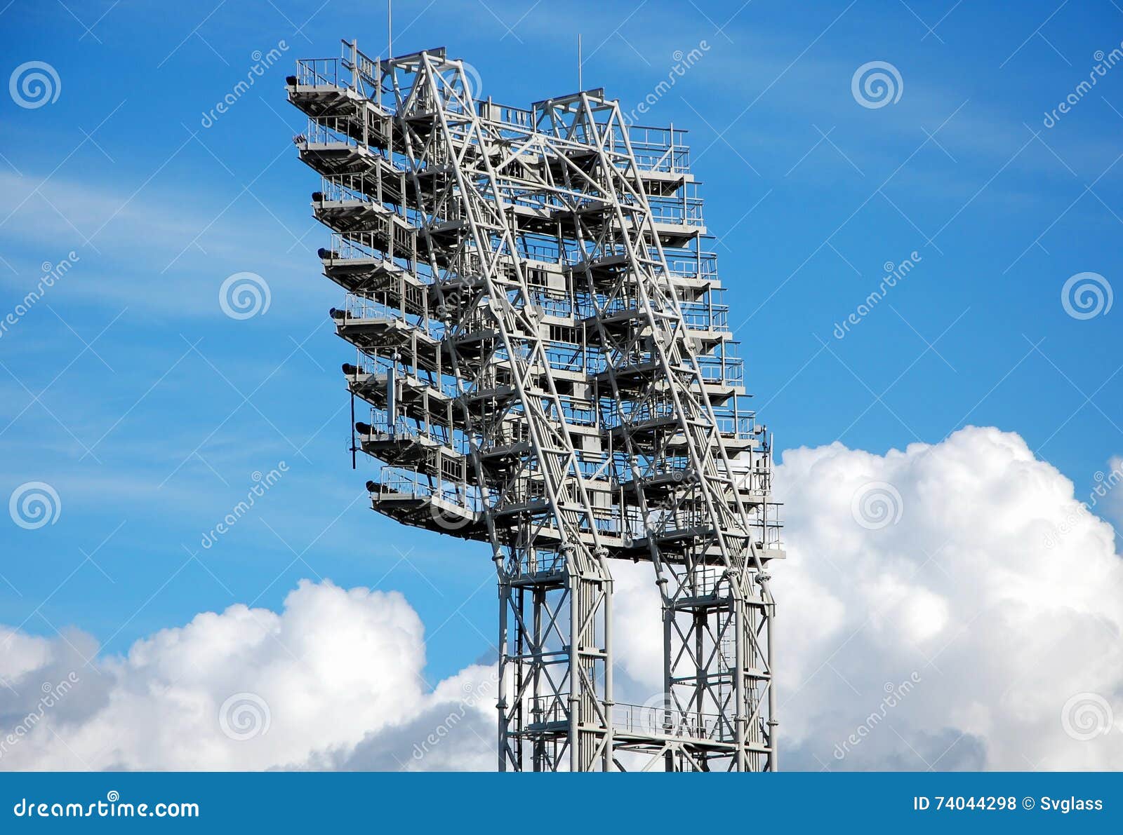 Stadium lighting ramps stock photo. Image of ramps, spotlights - 74044298