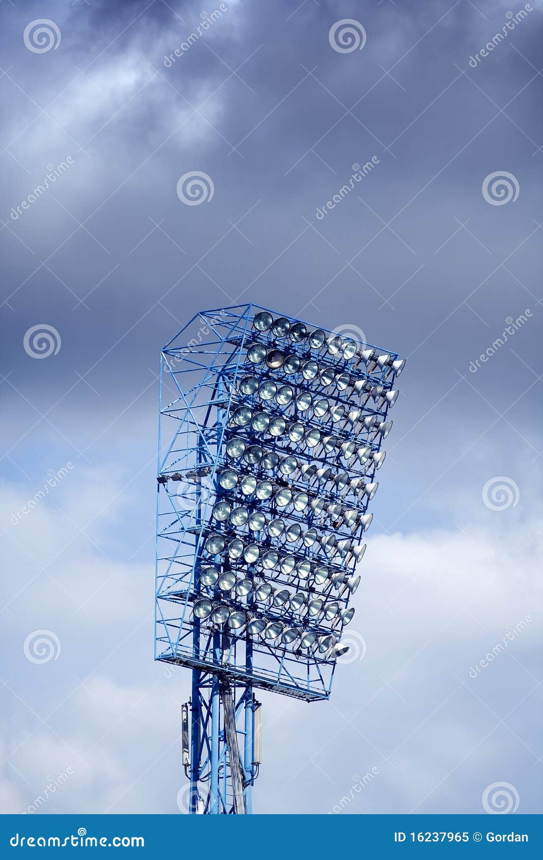 Stadium lights stock image. Image of clouds, stadium - 16237965