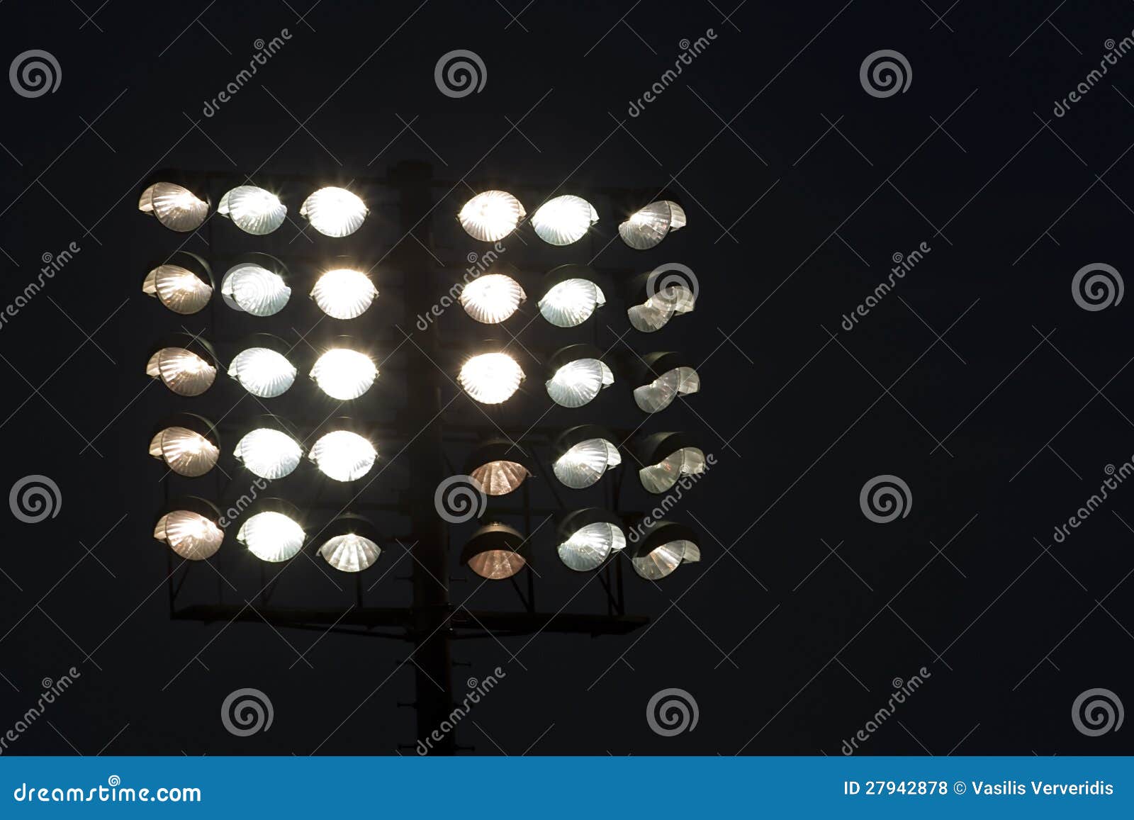 Stadium lights stock photo. Image of blue, horizontal - 27942878