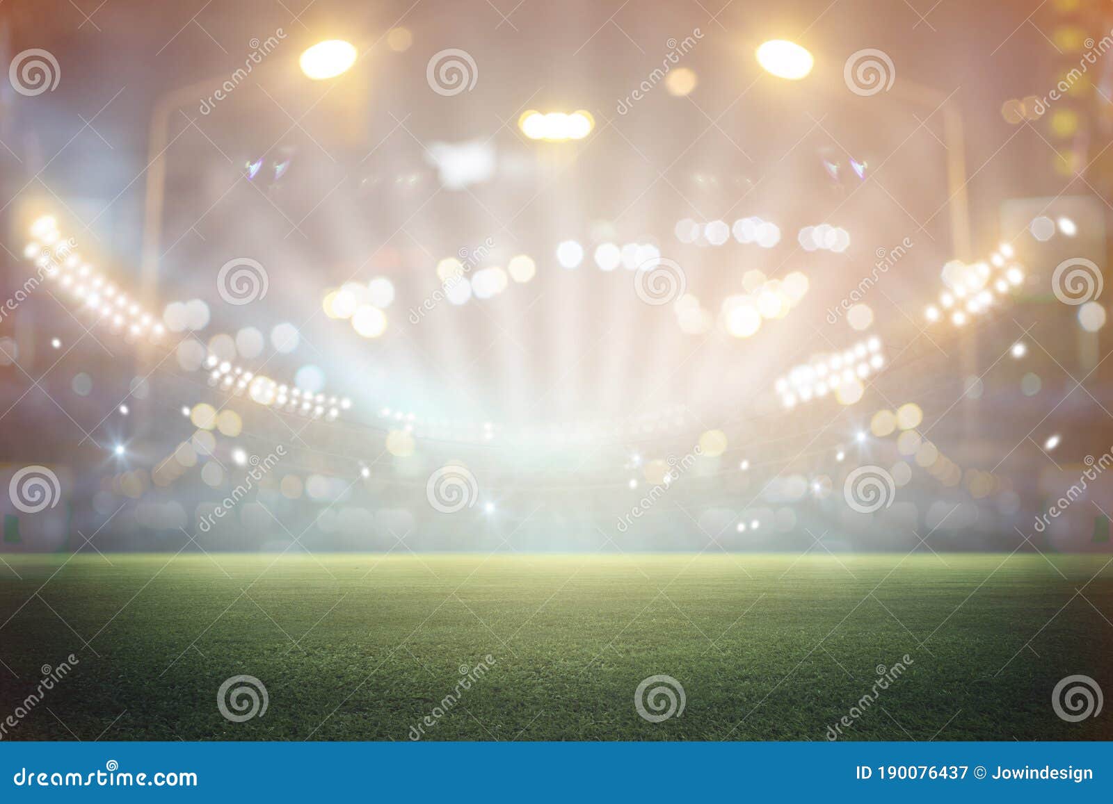 Stadium in Lights and Flashes Stock Image - Image of illumination, flag ...