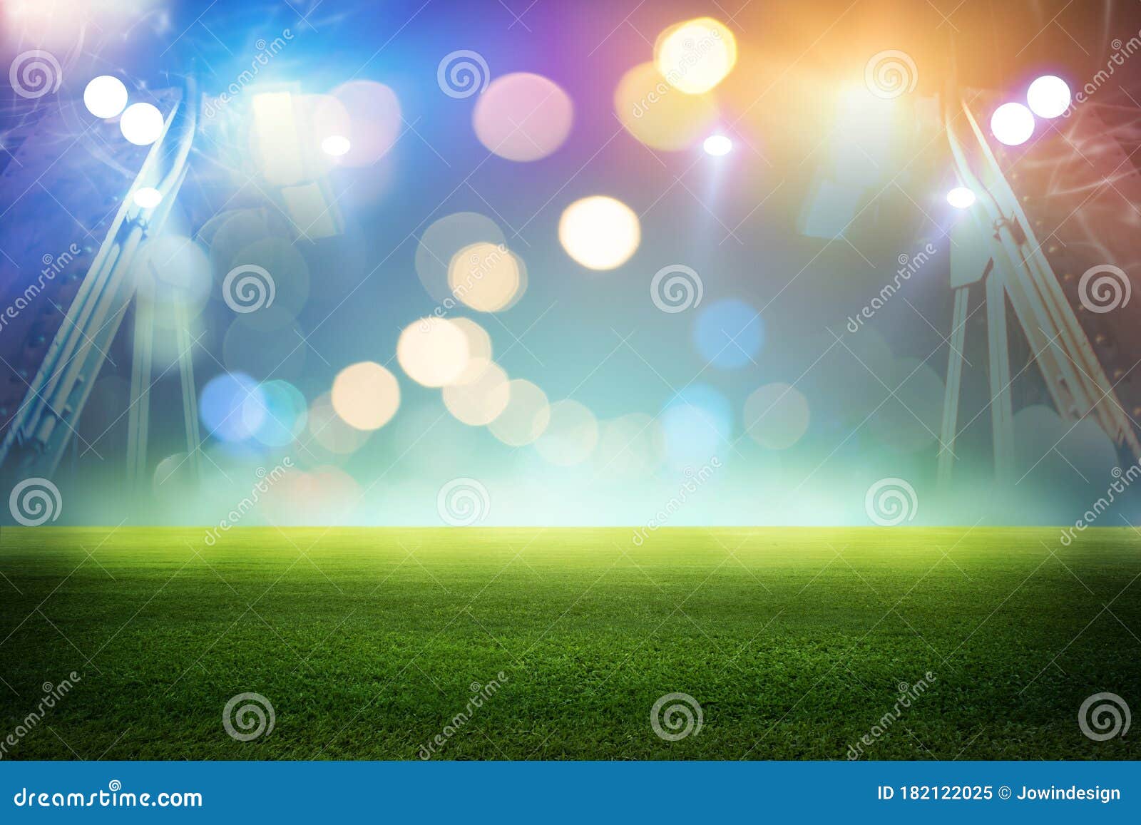 Bright Stadium Arena Lights at Night Stock Image - Image of flashes ...