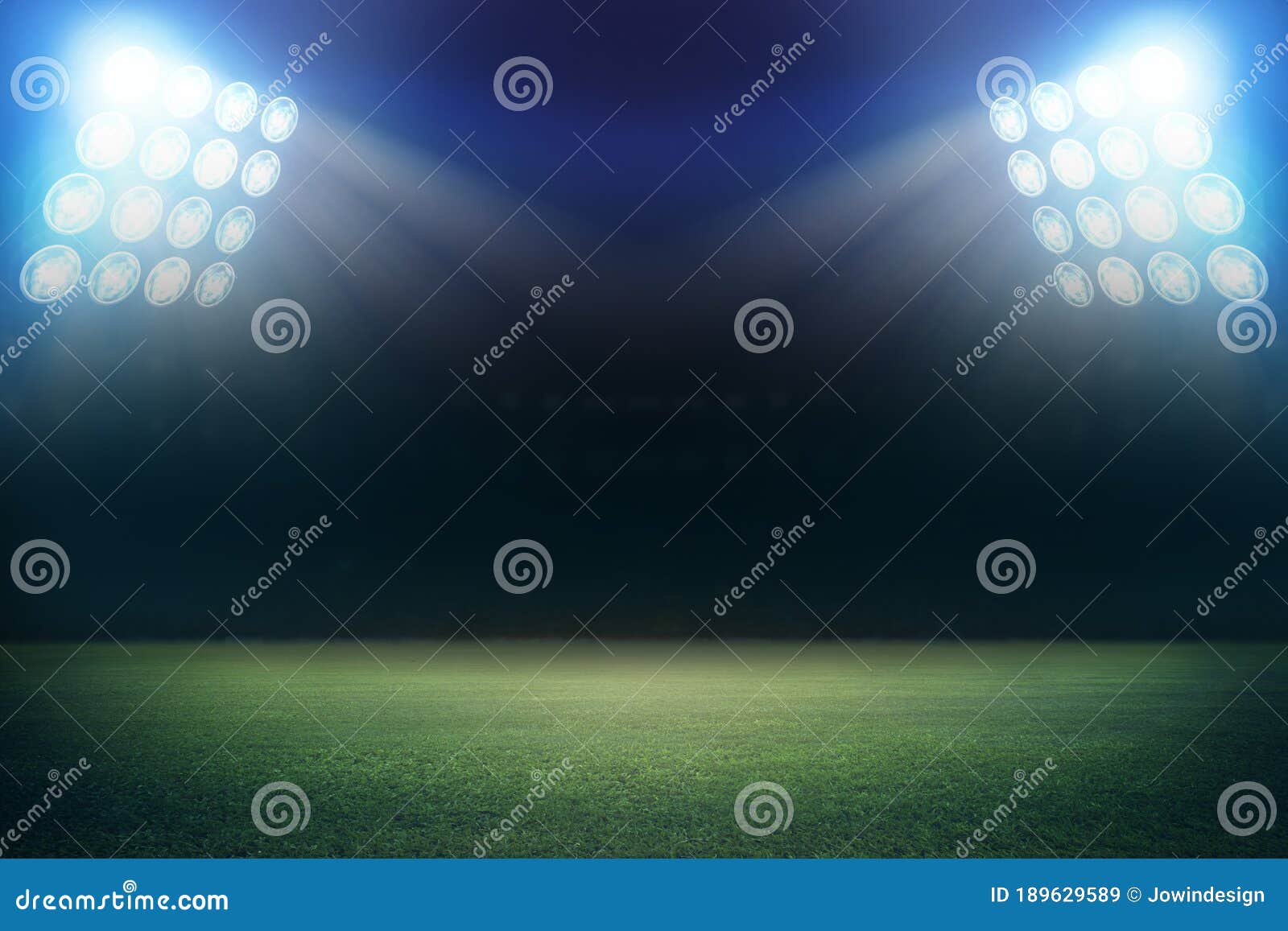 Stadium in Lights and Flashes Stock Image - Image of illuminated ...