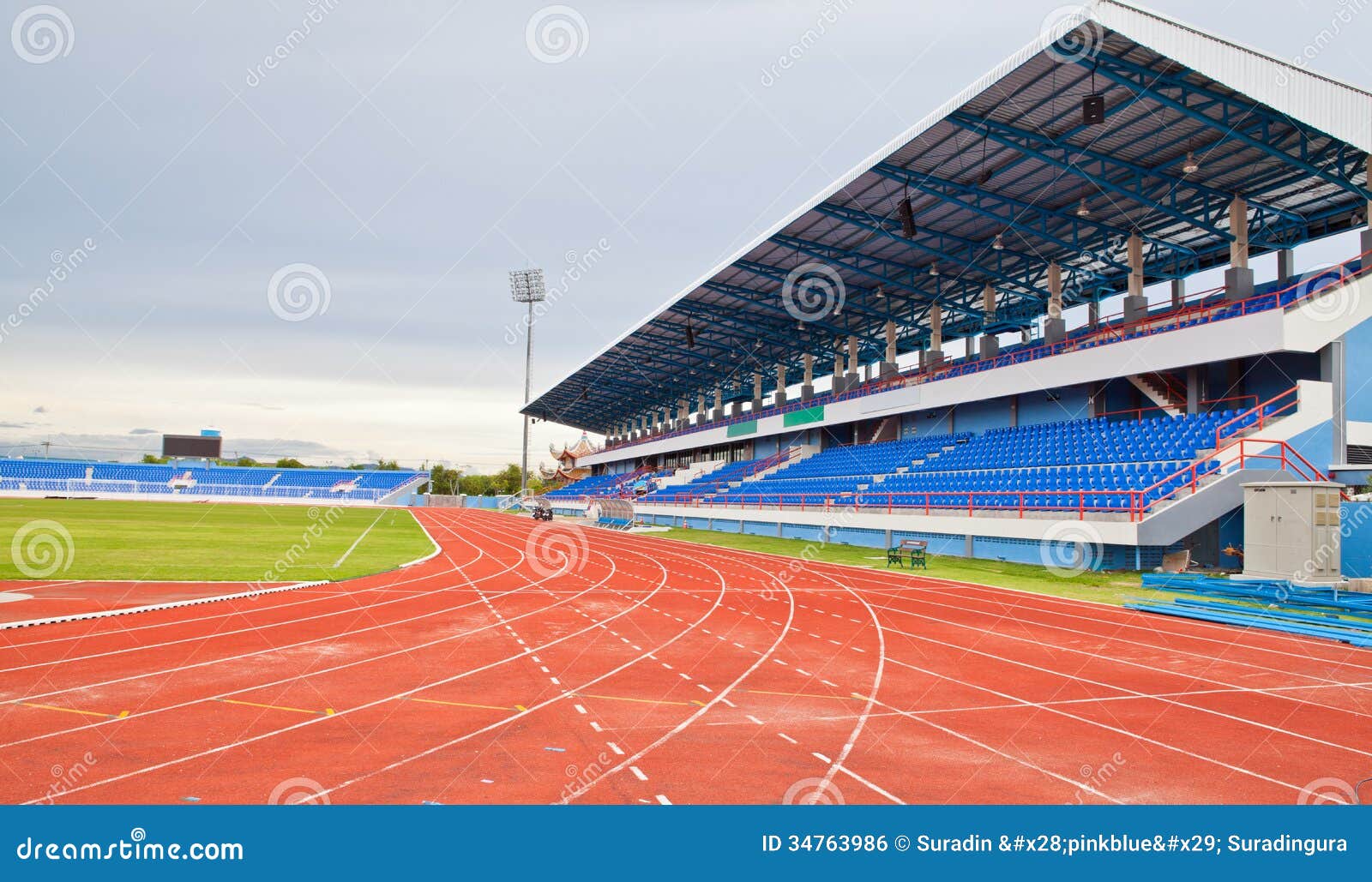 Stadium main stand stock photo. Image of blue, numbers - 34763986
