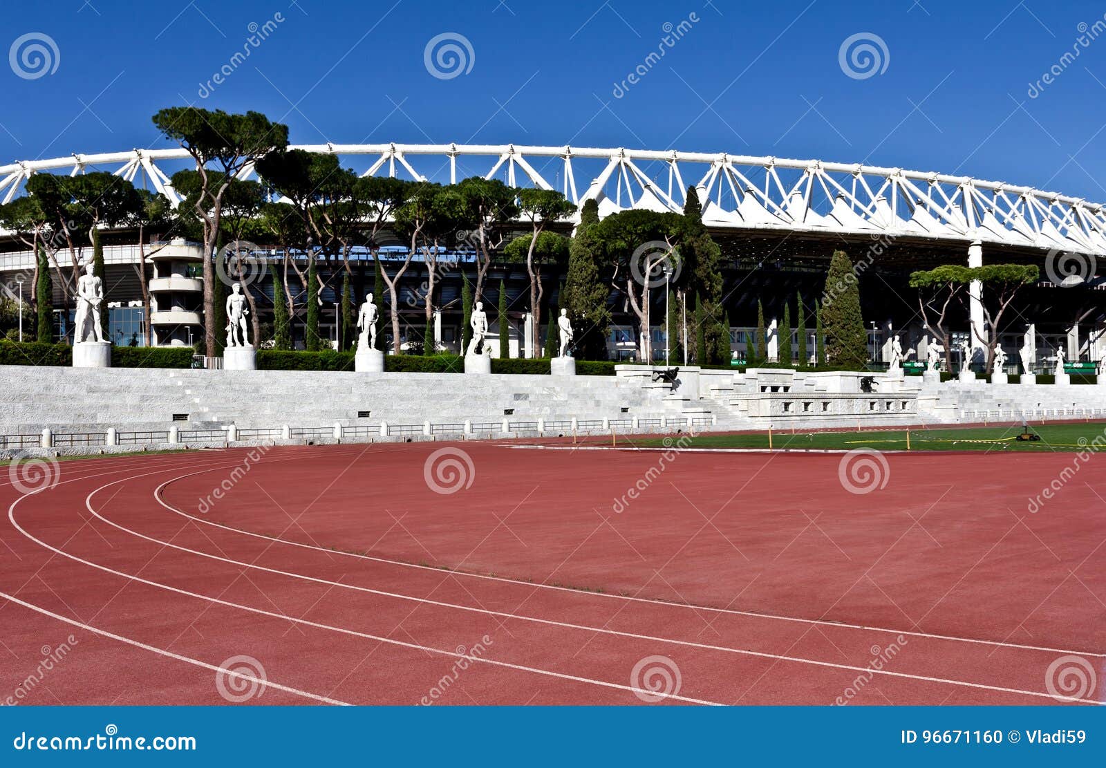 Stadium of the Marbles in Rome, Italy. Editorial Image - Image of ...