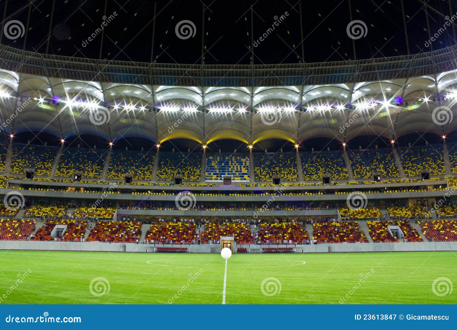 Stadium National Arena editorial photography. Image of bucharest - 23613847