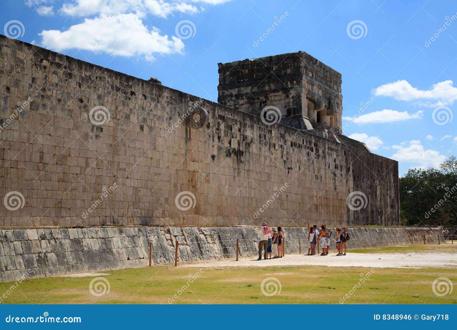 The Stadium Near Chichen Itza Temple Stock Photo - Image of landmark ...