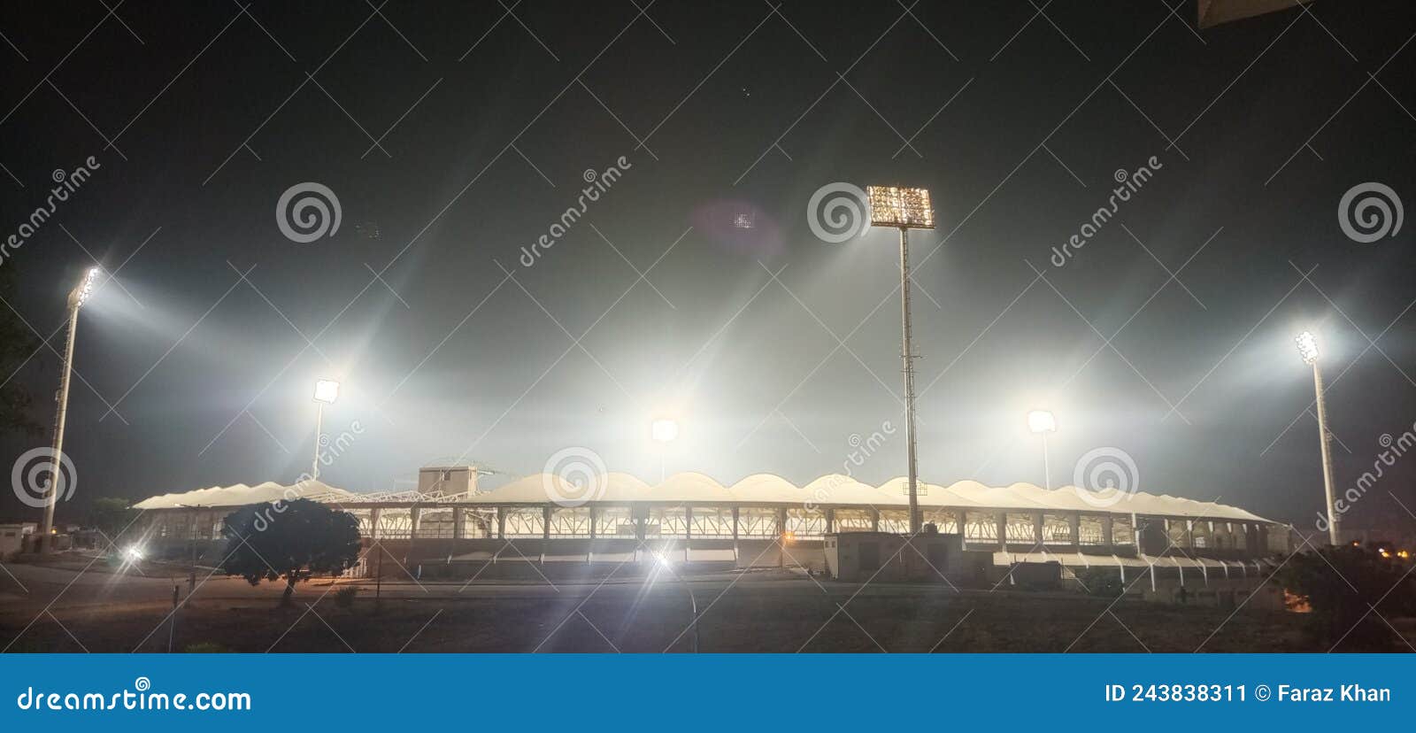 Stadium outside view stock image. Image of sunlight - 243838311