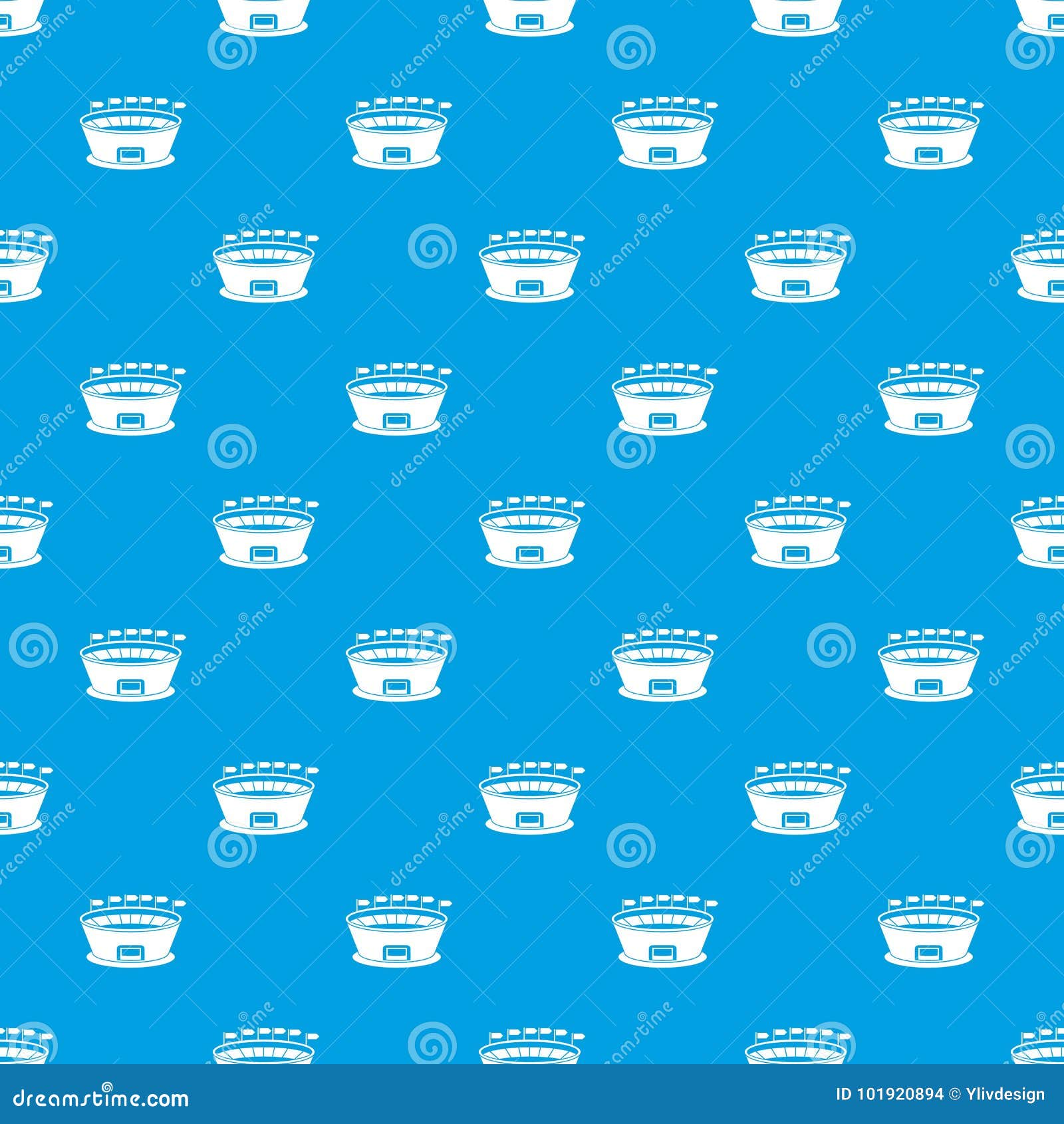 Stadium Pattern Seamless Blue Stock Vector - Illustration of ...