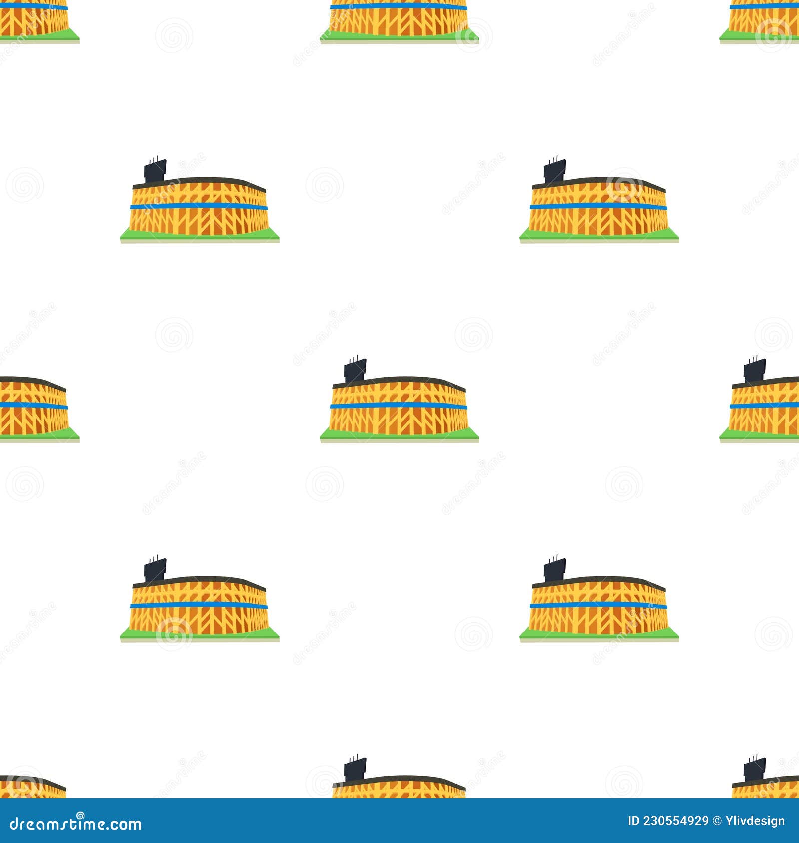 Stadium Pattern Seamless Vector Stock Vector - Illustration of team ...