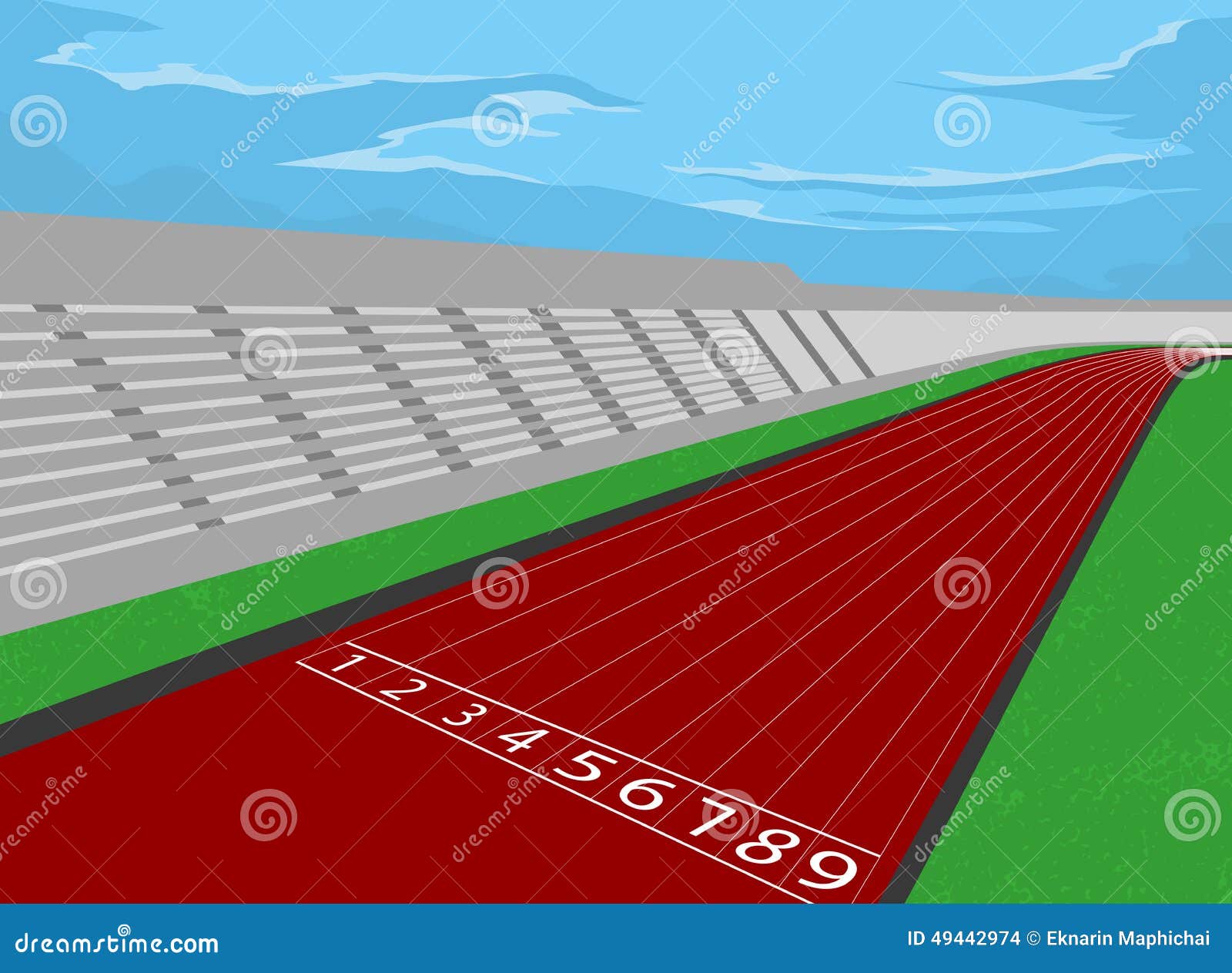 Stadium and racetrack stock illustration. Illustration of racetrack ...
