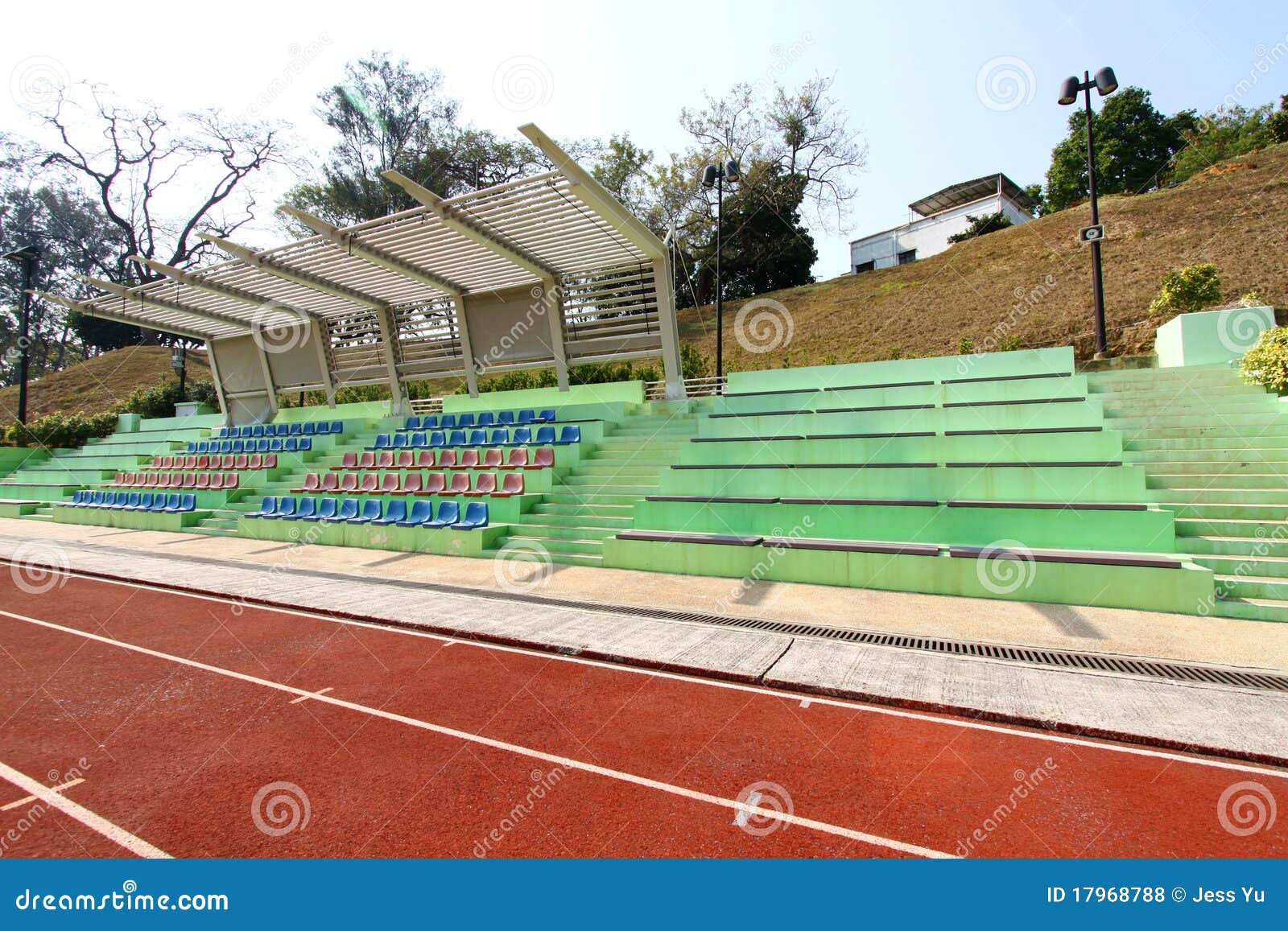 Stadium with Running Tracks Stock Photo - Image of exertion, recreation ...