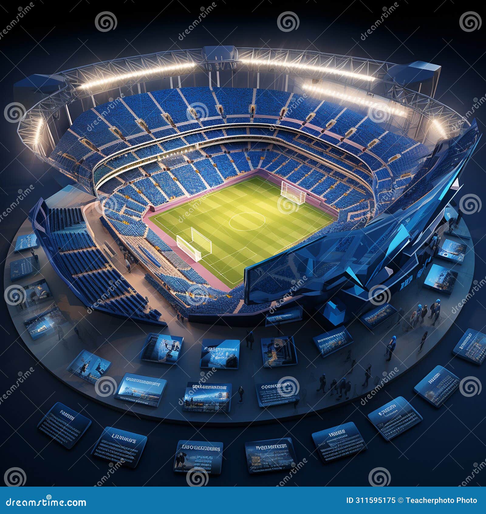 The Stadium Architectural Lines and Angles from a Unique Vantage Point ...