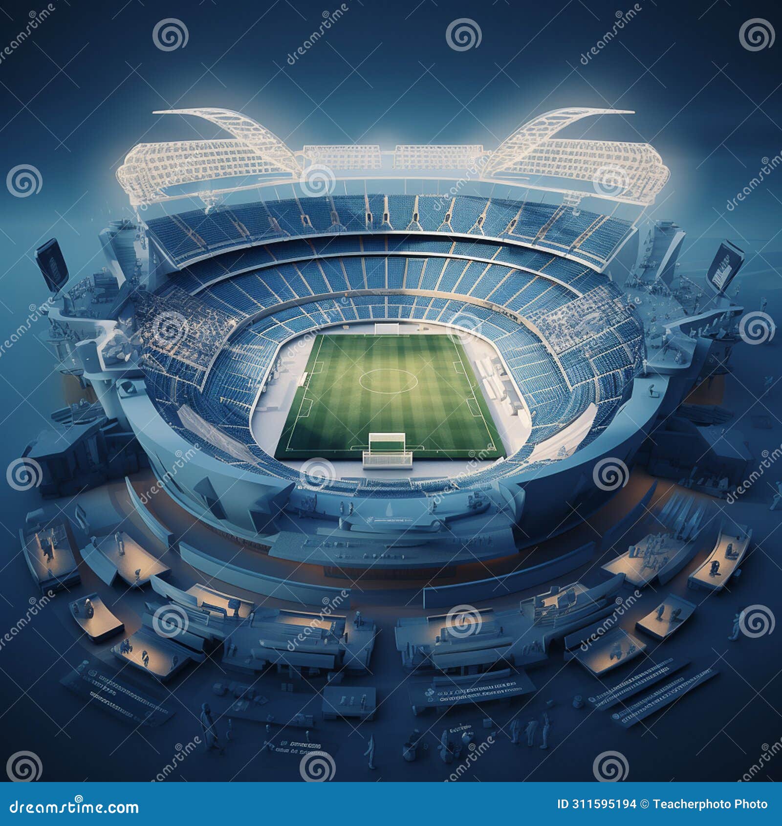 The Stadium Architectural Lines and Angles from a Unique Vantage Point ...