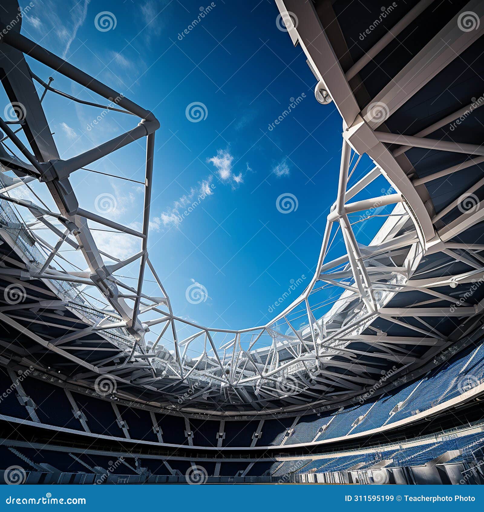 The Stadium Architectural Lines and Angles from a Unique Vantage Point ...