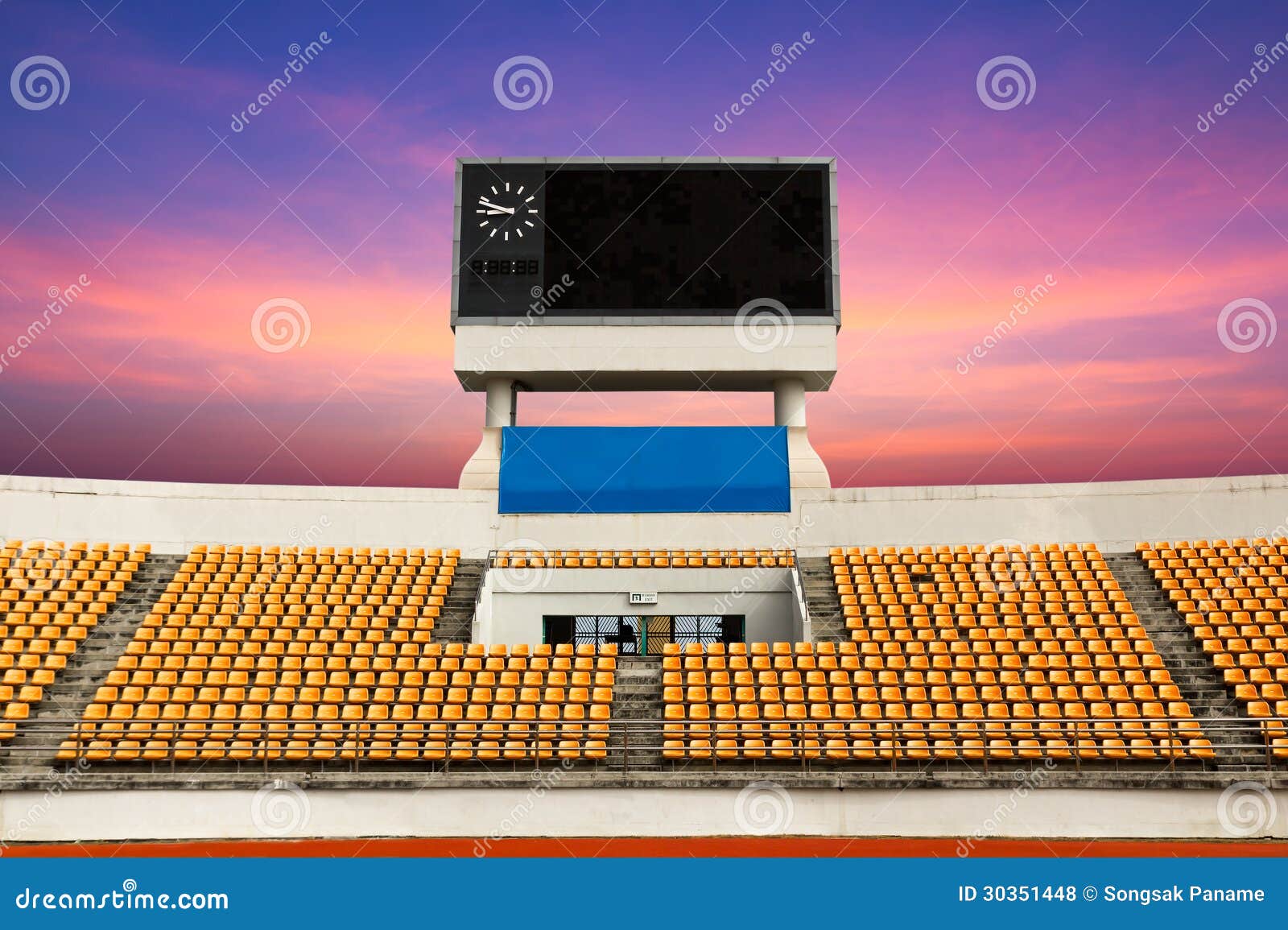 Stadium with scoreboard stock photo. Image of crowd, baseball - 30351448