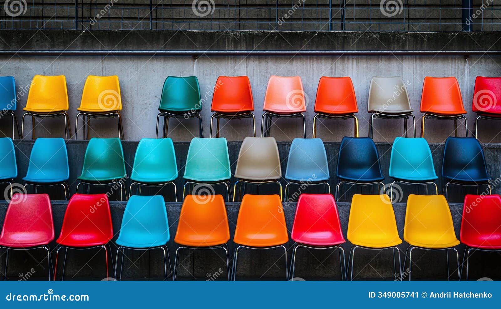 Stadium Seating Cartoon Vector | CartoonDealer.com #22354599